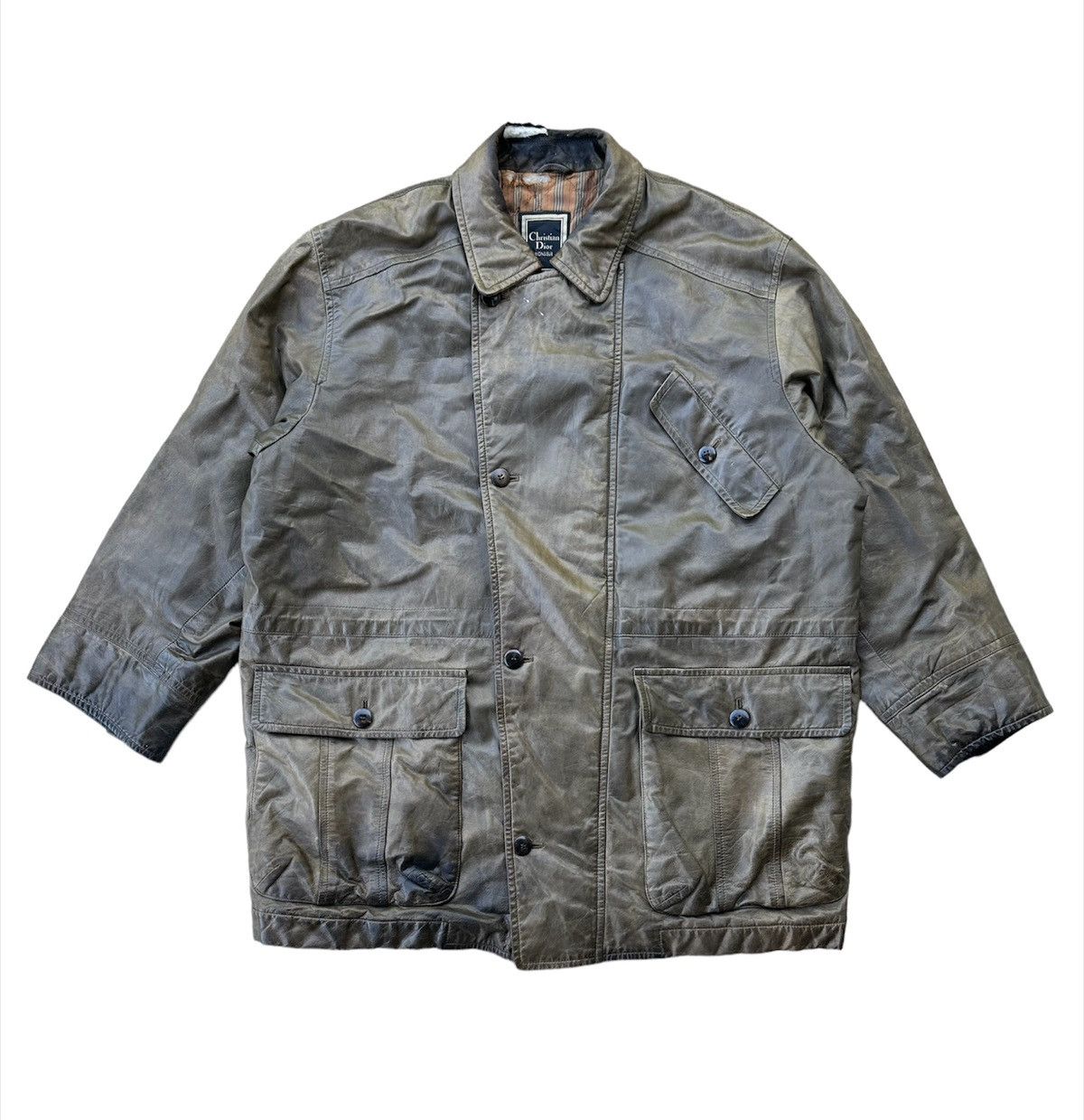 Christian Dior Monsieur × Designer × Leather Jacket Rare!! Christian ...