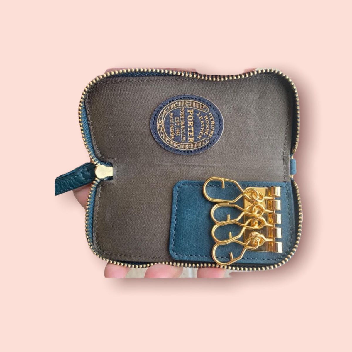 Leather × Porter × Porter Classic VINTAGE PORTER HORSE LEATHER KEY ...