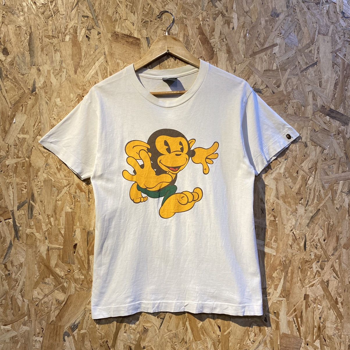 Bape VINTAGE RARE OG‼️Bape Baby Milo Bape Heads Tour T-Shirt | Grailed