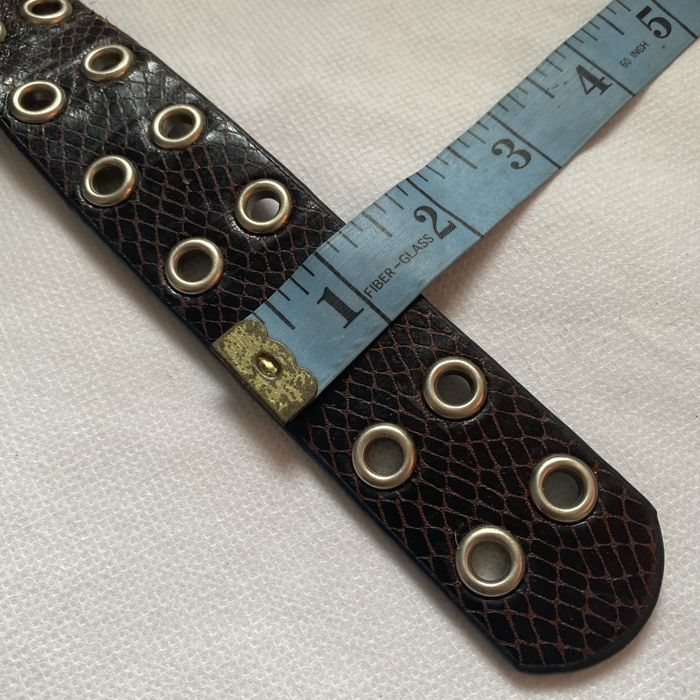 Avant Garde DOUBLE HOOK BUCKLE SNAKESKIN INSPIRED PUNK FASHIONS | Grailed