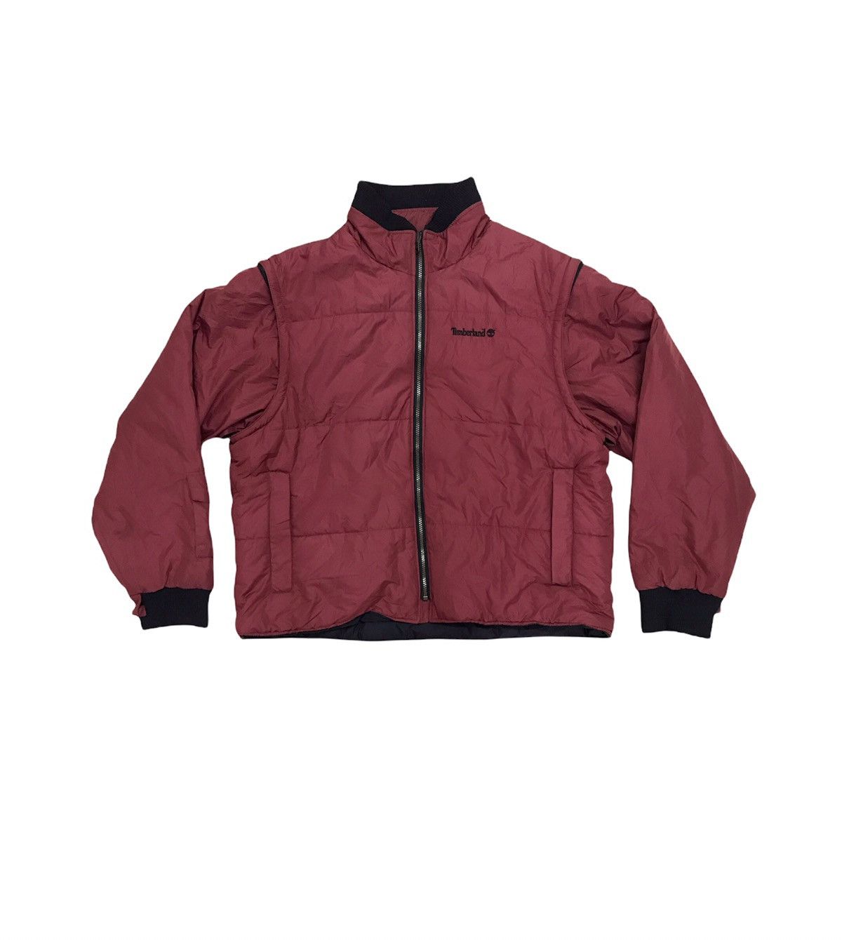 Timberland Vtg Timberland Bomber Jacket Vest Streetwear Rare Winter ...