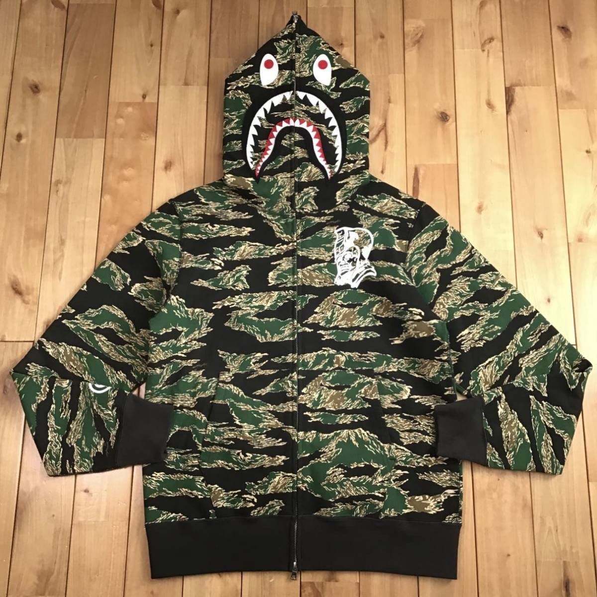 Bape BAPE URSUS BAPE tiger camo shark full zip hoodie ape | Grailed