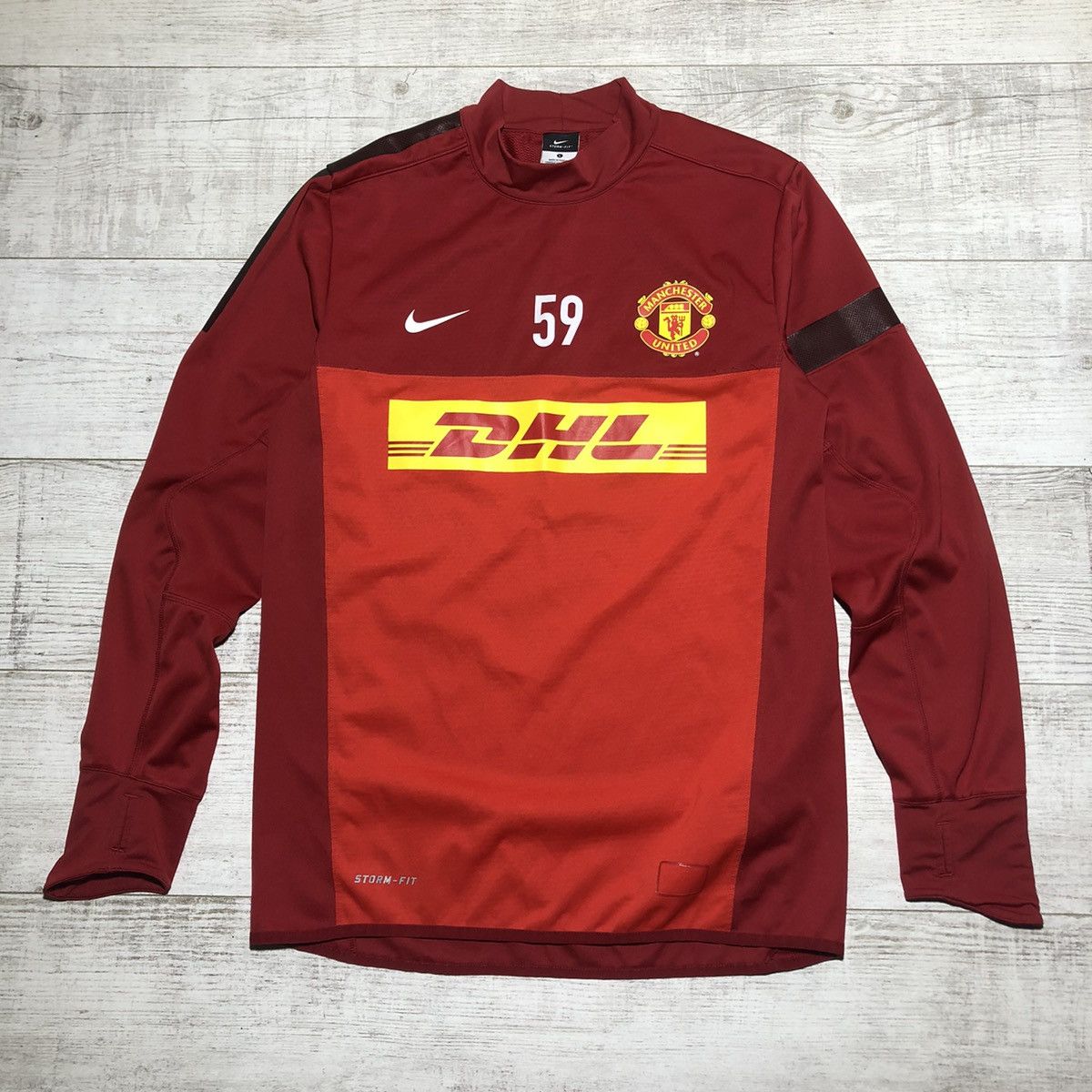 Nike Nike Manchester United 2013 DHL Training Long Sleeve Jersey | Grailed