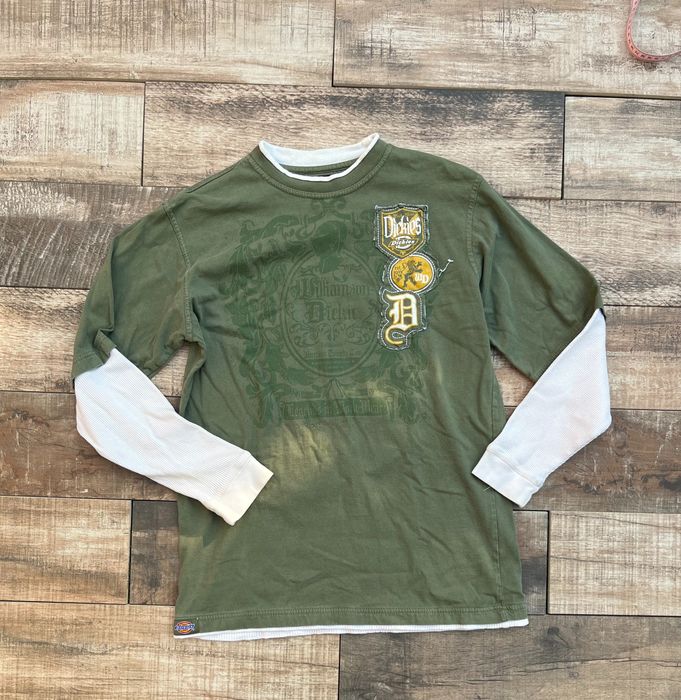 Dickies rare dickies long sleeves t-shirt. embroidered graphic. | Grailed