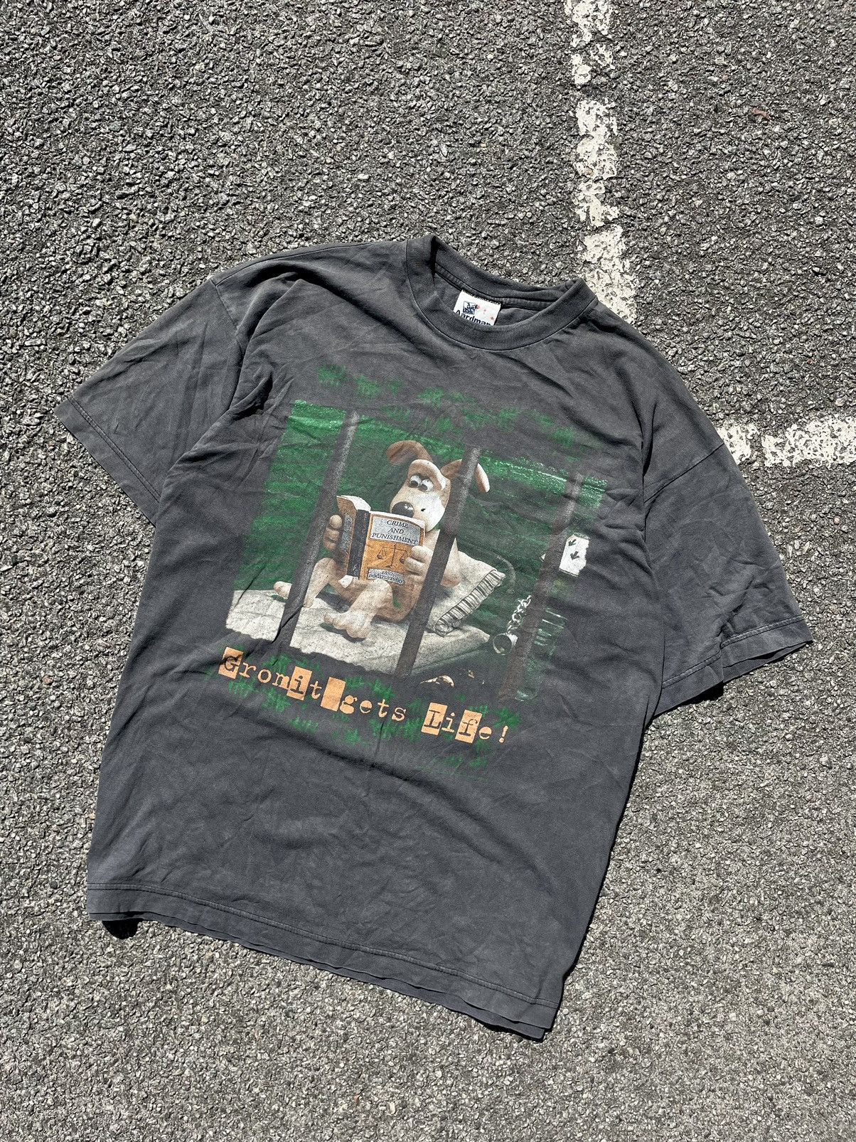 Cartoon Network × Vintage 1989 Wallace and Gromit t-shirt Gromit Gets ...