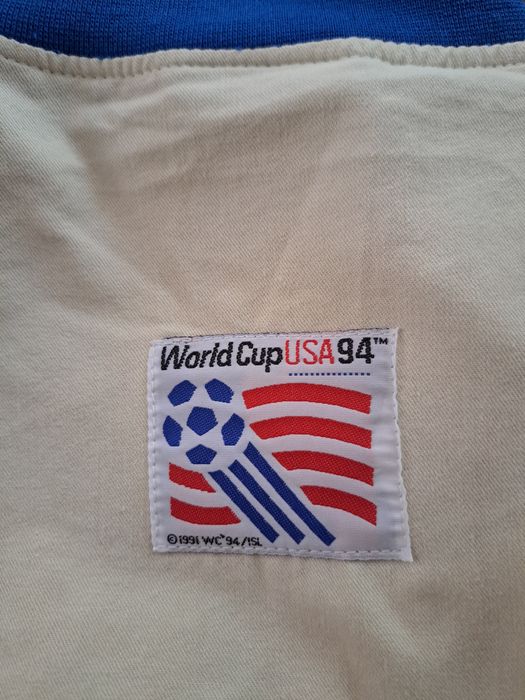 Other World Cup USA 94 Striker Dog Full Zip Bomber Jacket 90s | Grailed