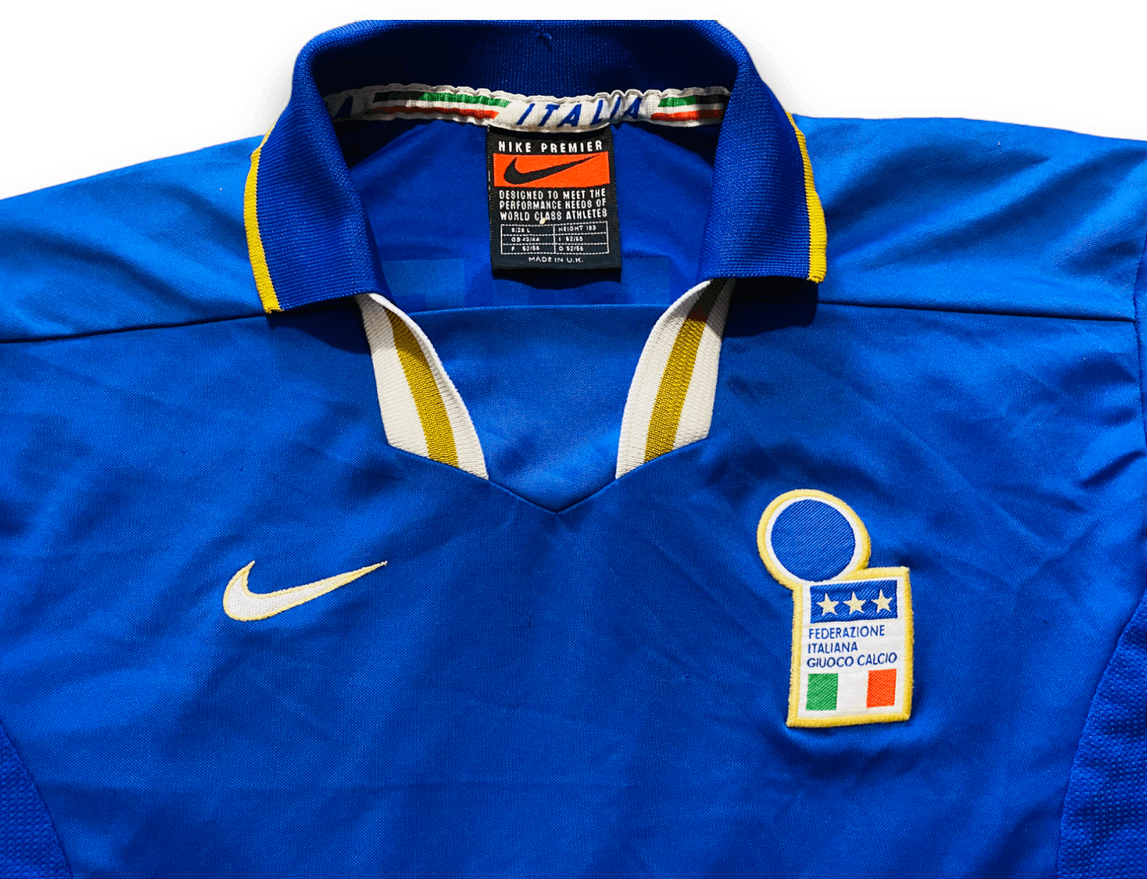 Nike Nike Italy Jersey DEL PIERO 1996/97 Vintage Blue Football | Grailed