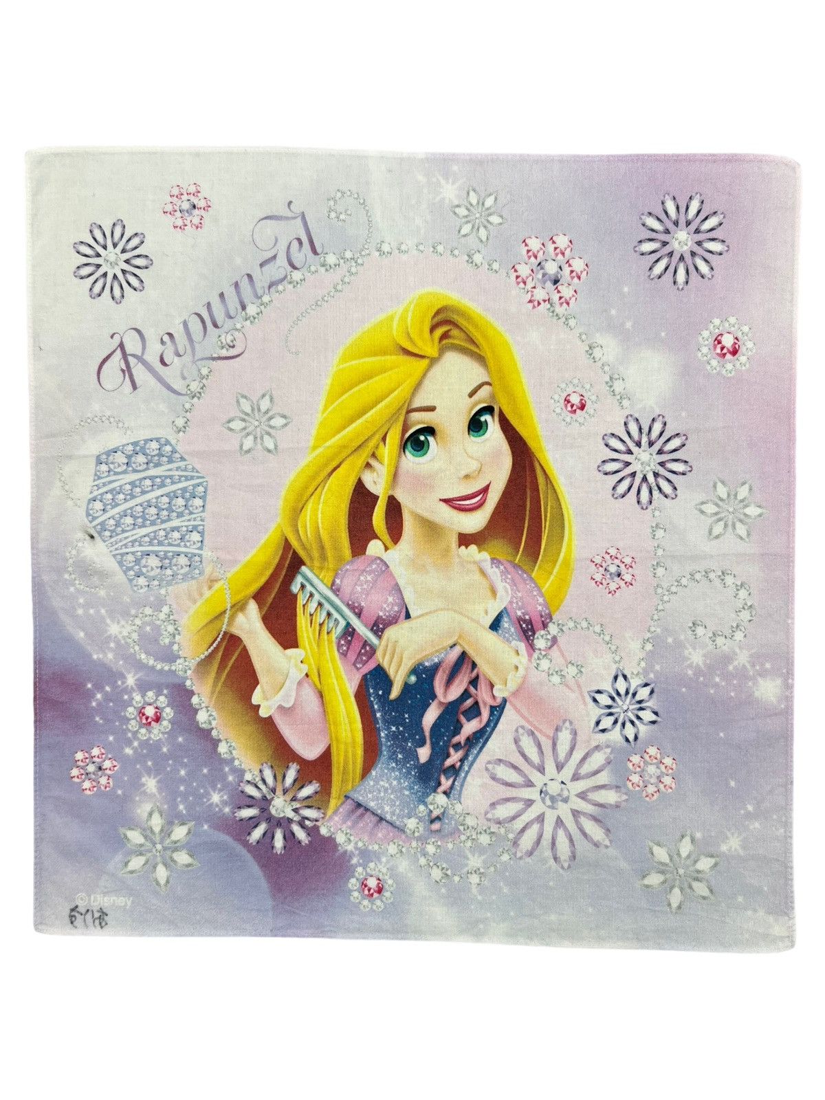 Disney × Vintage Rapunzel Handkerchief Neckerchief Bandana Pocketsquare ...