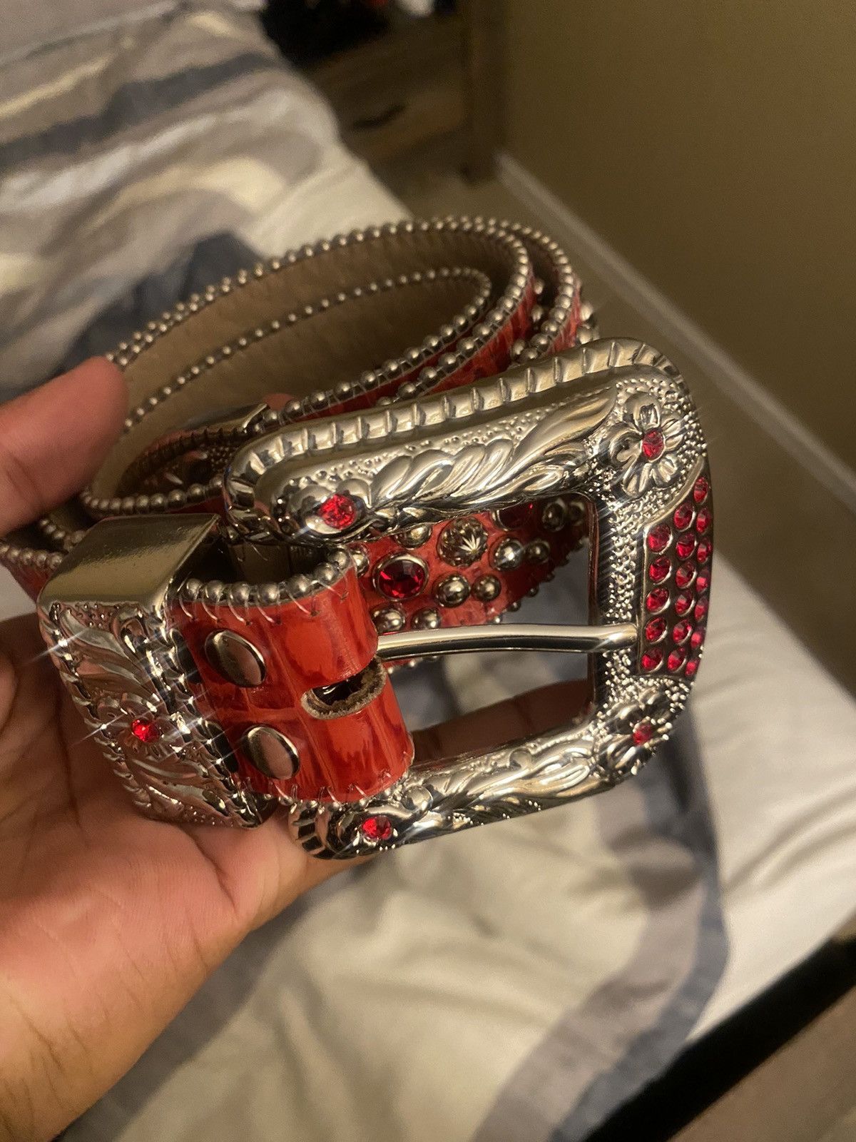 B.B. Simon The Trojan-Red bb Simon belt | Grailed