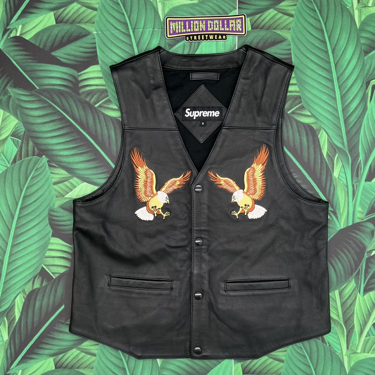 Supreme Eagle leather vest | Grailed