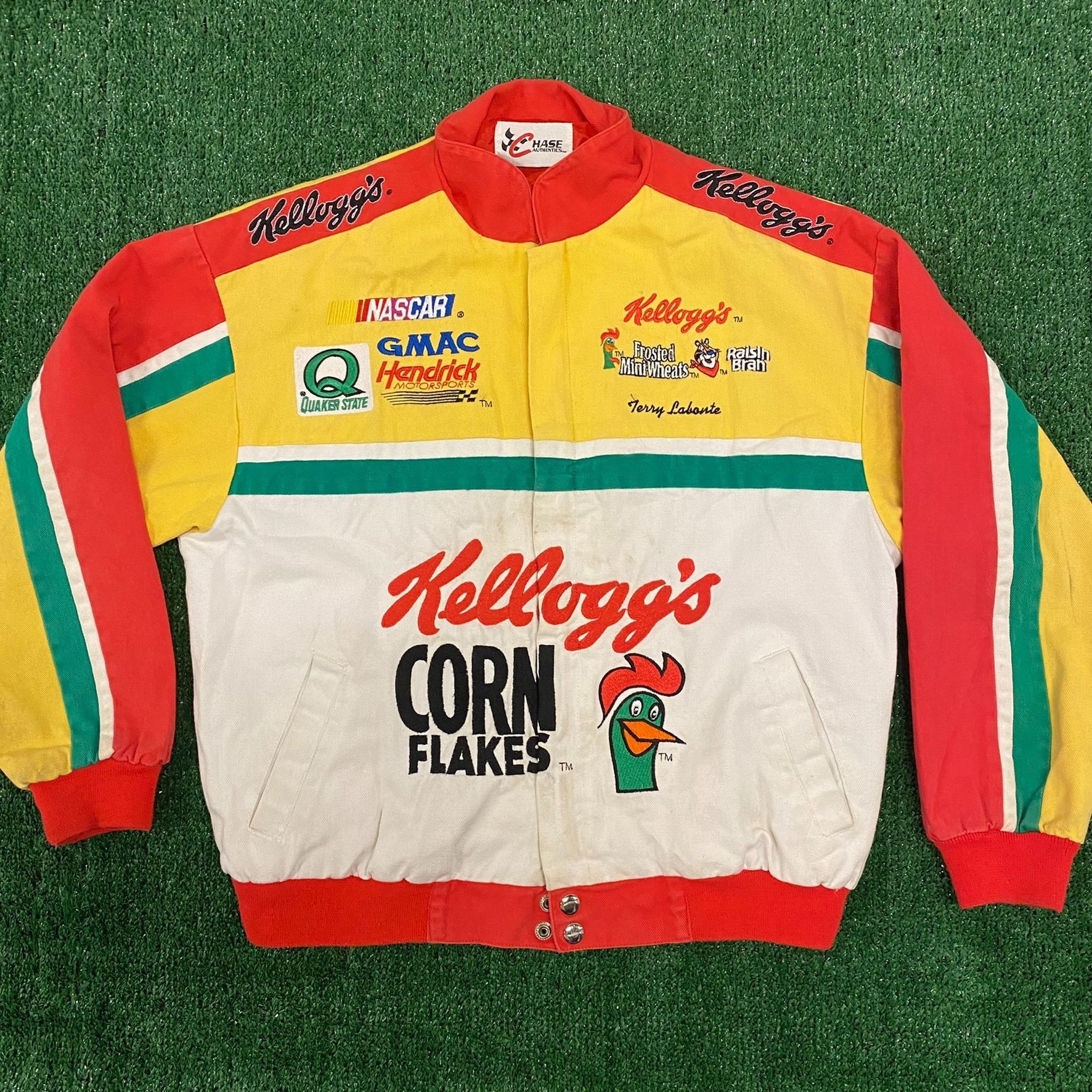 Vintage Crazy Vintage 90s Corn Flakes NASCAR Racing Jacket | Grailed