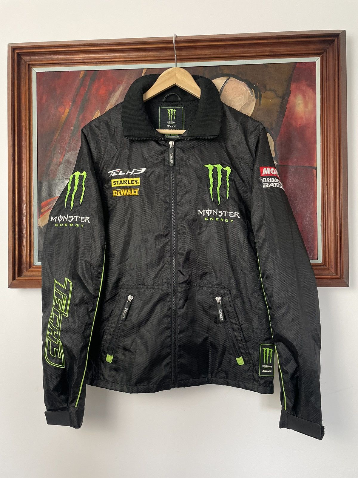 Vintage Rare Nascar Monster Energy Tech3 Racing Jacket Vintage Y2k ...