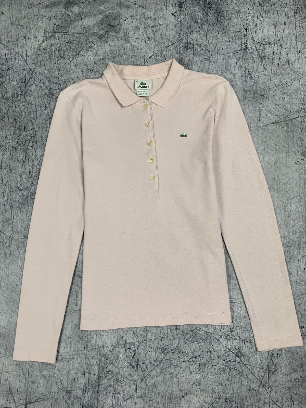 Designer × Lacoste × Vintage Vintage Lacoste Luxury Buttons Rugby Shirt ...