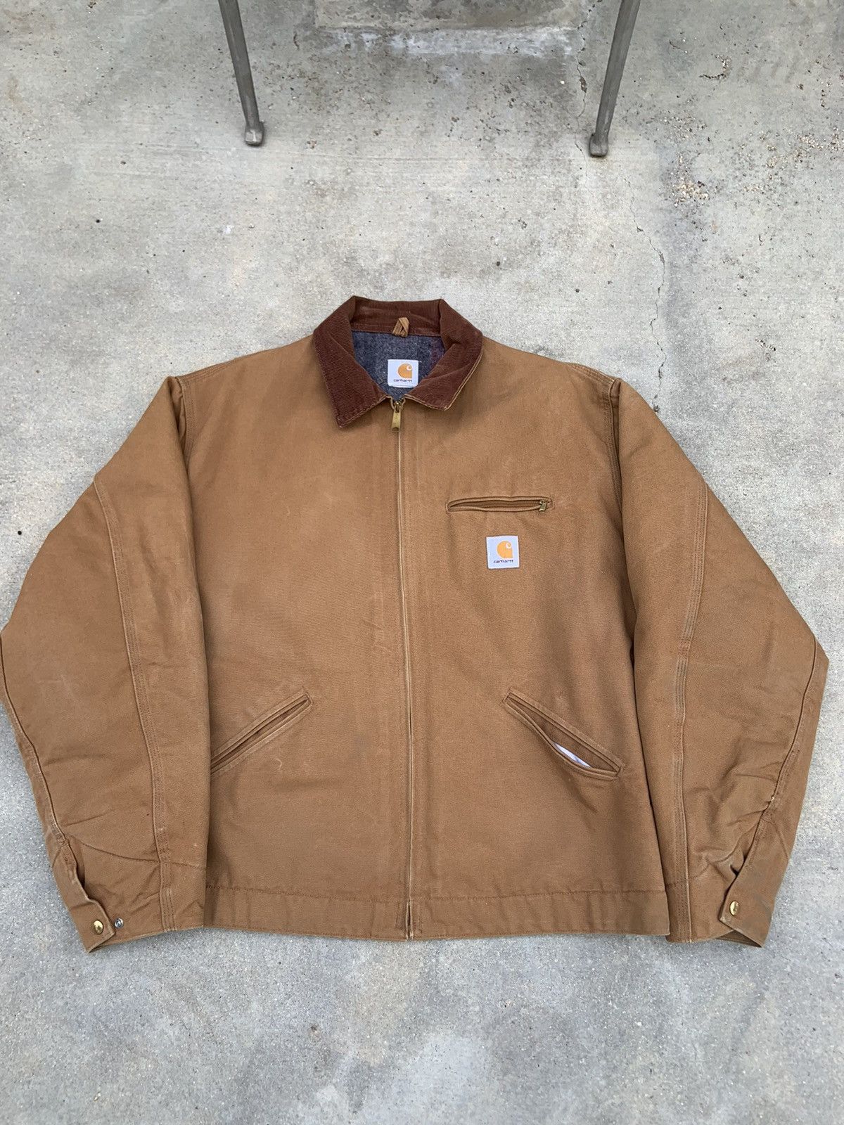 Vintage Vintage carhartt detroit work jacket | Grailed