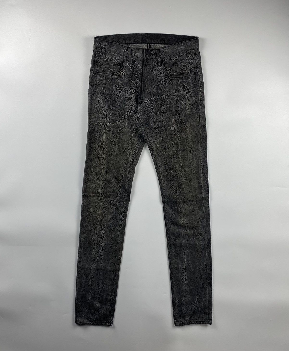 Dior Dior X Hedi Slimane Snake Print Denim Pants | Grailed