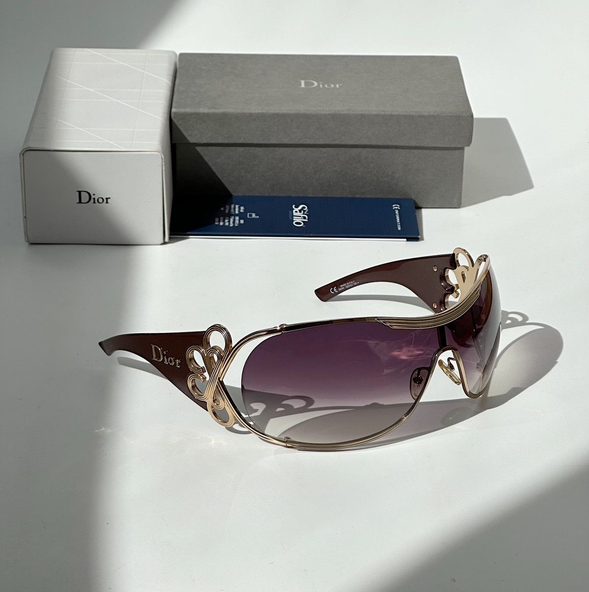 Dior × Streetwear × Vintage DIOR 2006 Diori Mask Logo Sunglasses y2k ...