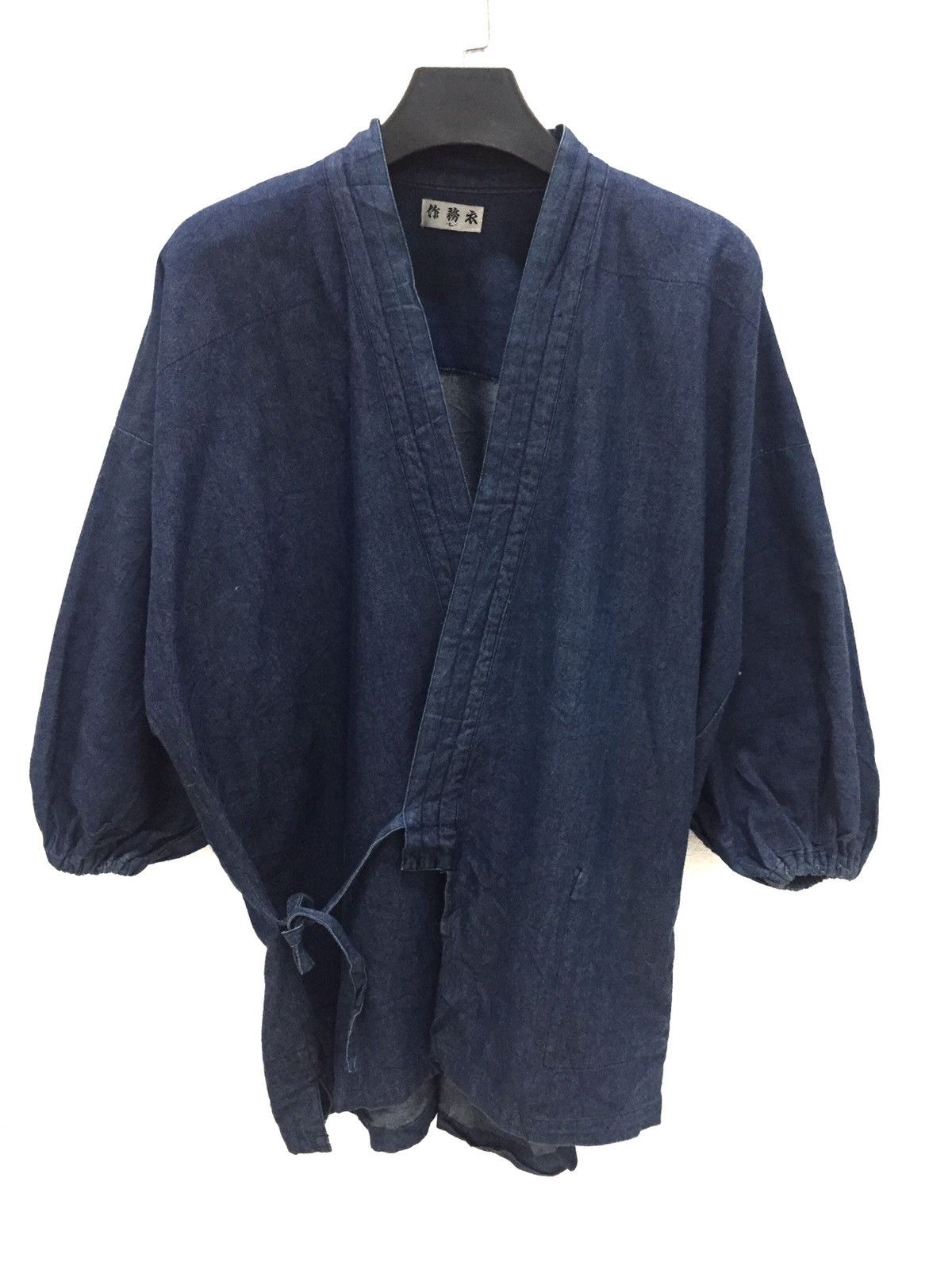 Indigo Japan Traditional Oversize Indigo Kimono Light Jacket Japan ...