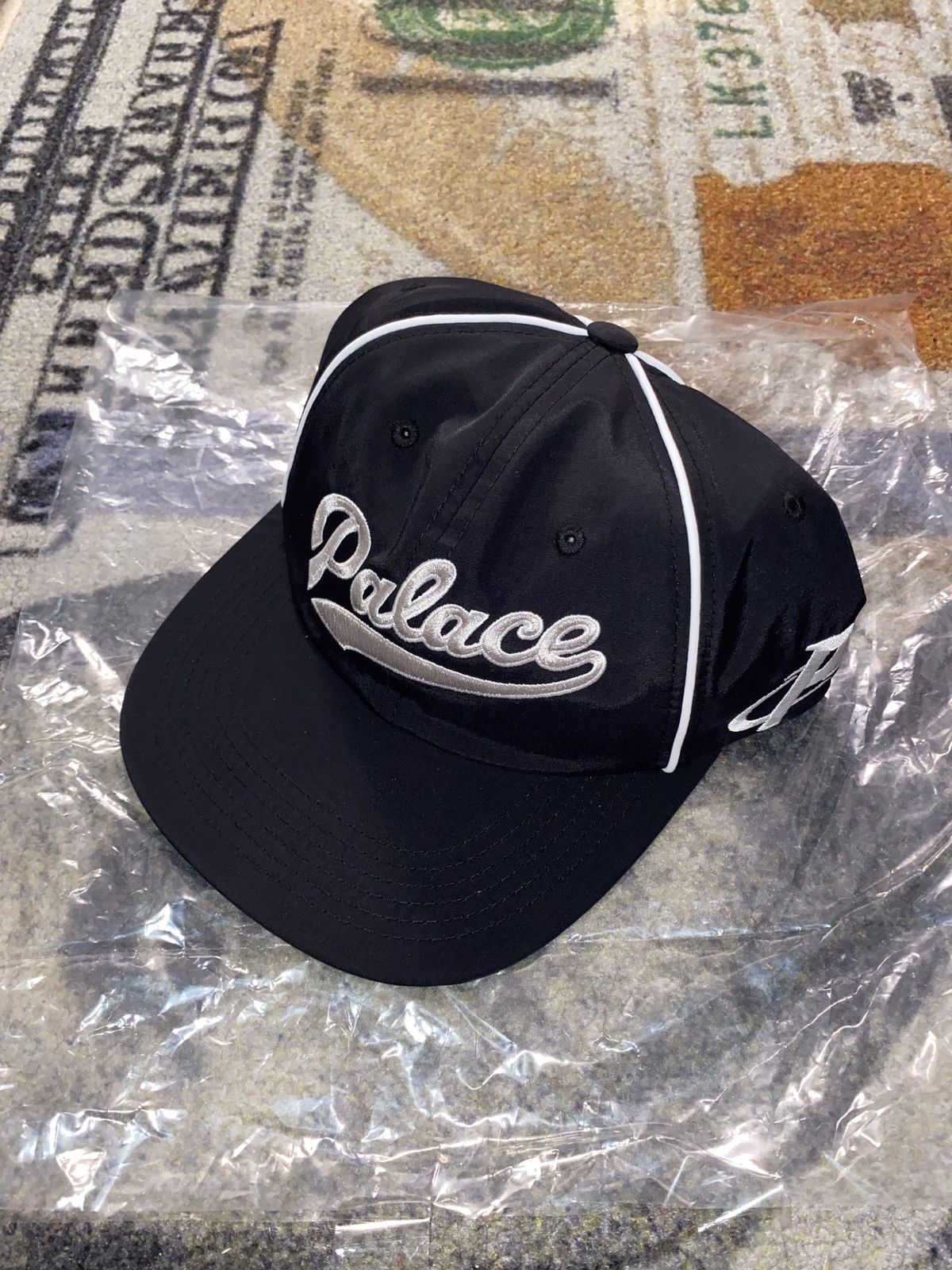 Palace Palace Script PAL Hat Black | Grailed