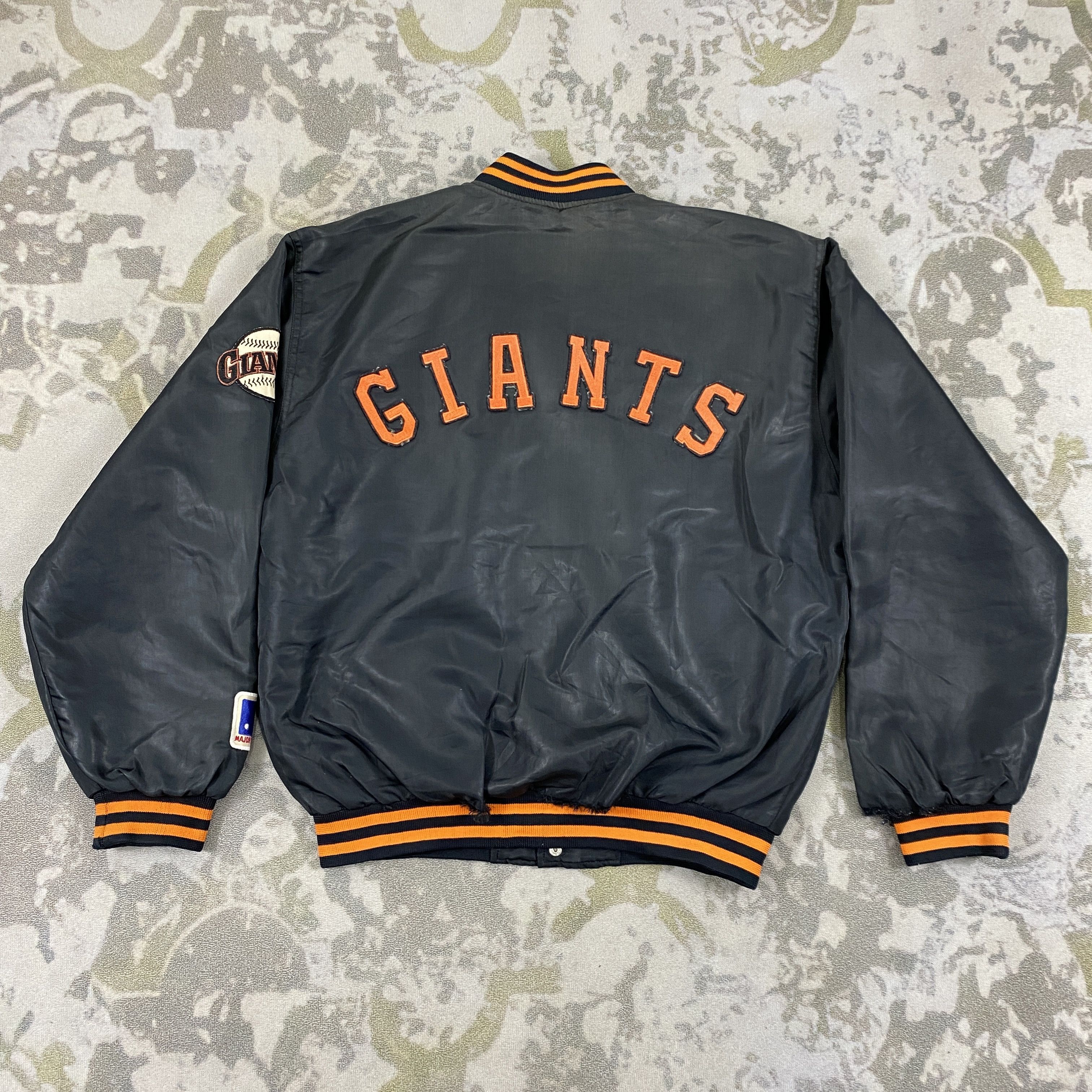 Vintage Vintage Distressed Giants Baseball Jacket- J473 | Grailed