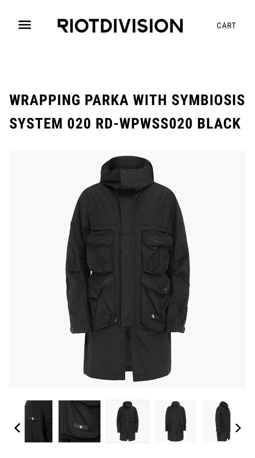 Riot Division Wrapping Parka Symbiosis Jacket | Grailed