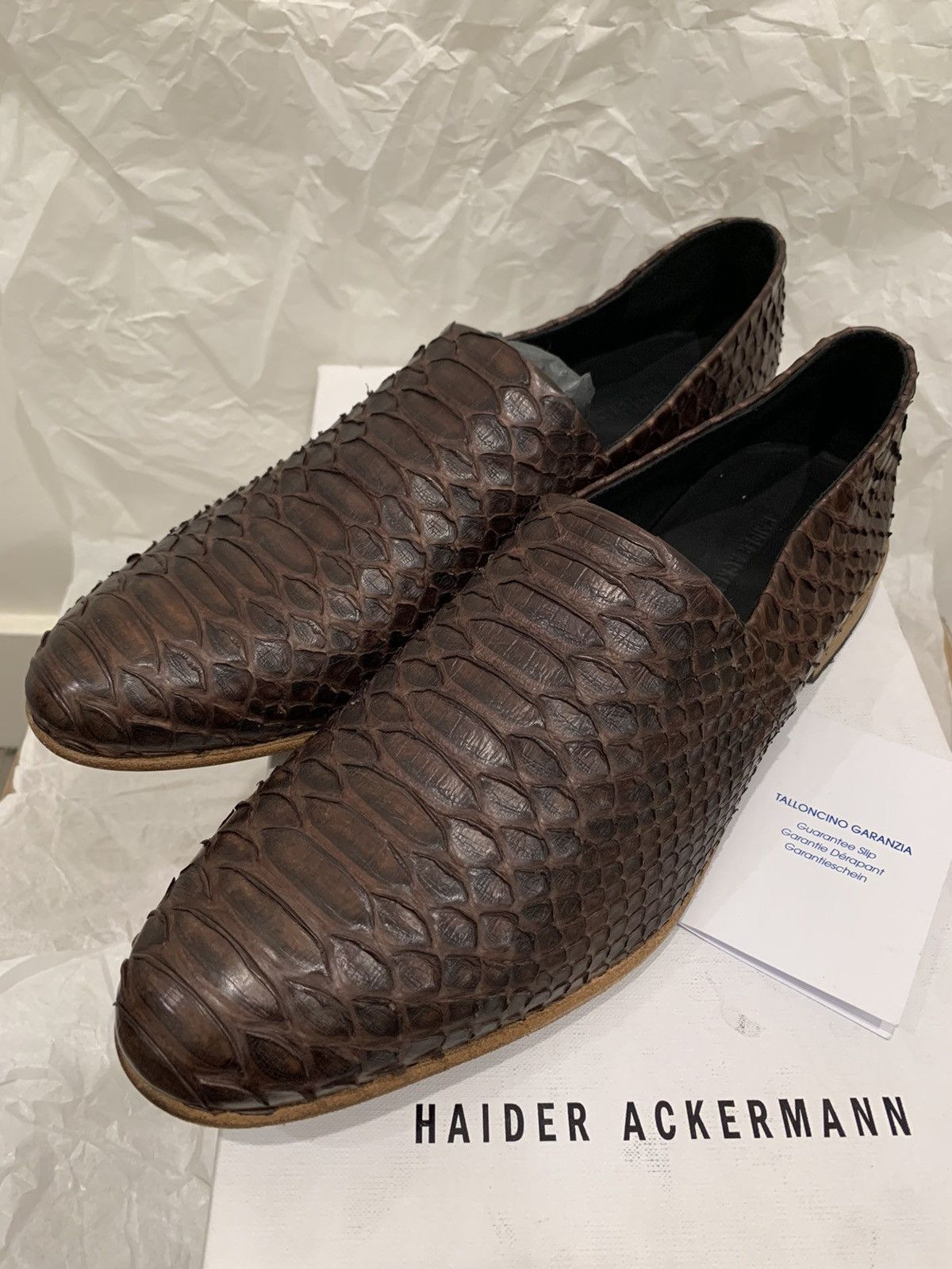 Haider Ackermann (BNIB) size 42 Python Visconti loafers by Haider Ackermann | Grailed