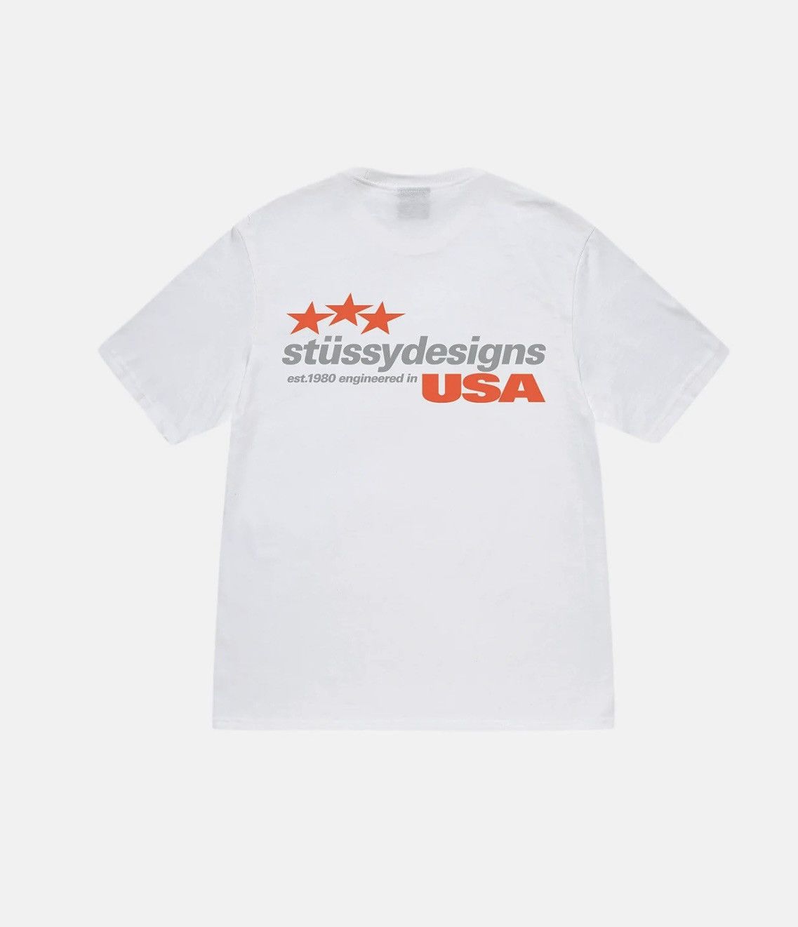 Streetwear × Stussy Stussy Designs USA Tee XL White | Grailed