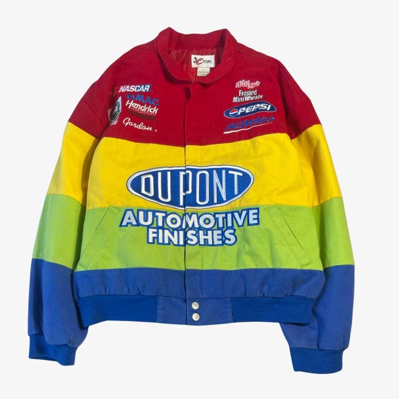 Vintage Vintage 90s DuPunt Jeff Gordon Rainbow Jacket Nascar Racing ...