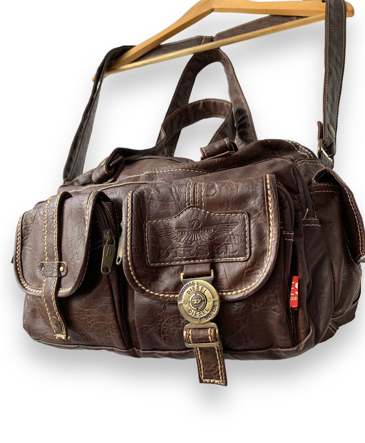 Diesel Diesel Vintage Leather Bag Cargo Multipocket Y2K Avant garde ...