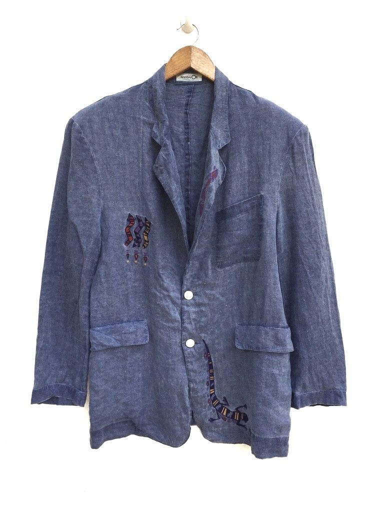 Art OG Kansai O2 Pop Art Bowie Denim Blazer/Jacket | Grailed