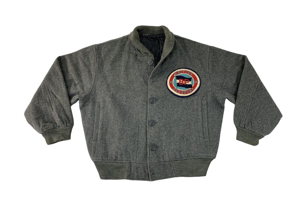 Vintage Hype British Passport Wool Varsity Jacket Snap Button Style ...