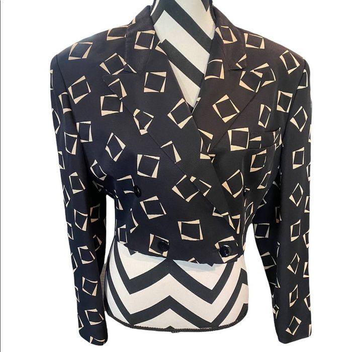 Escada Escada 80s Margaretha Ley Double Breasted Cropped Blazer | Grailed