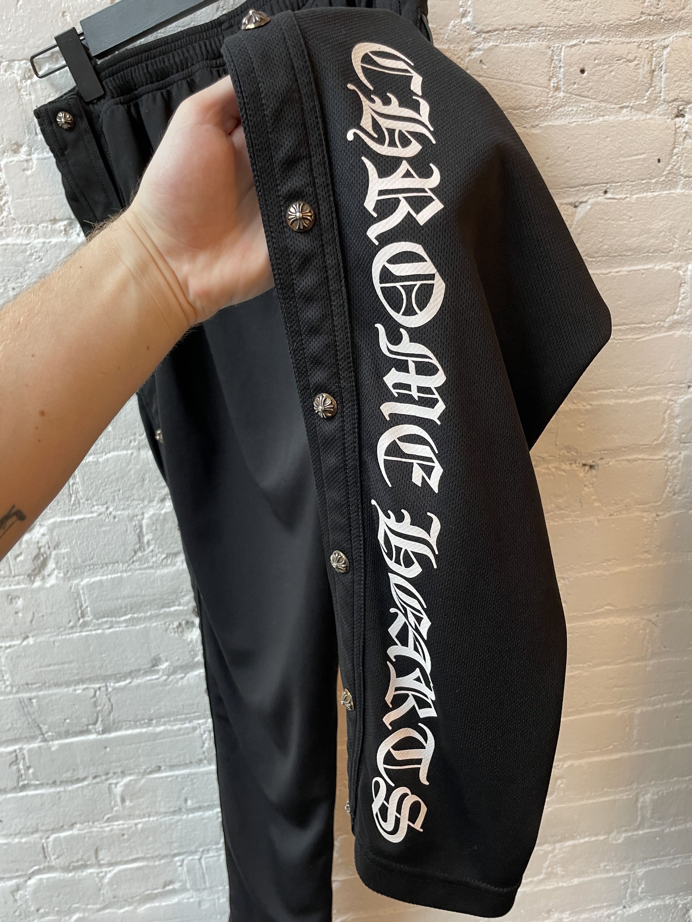 Chrome Hearts CHROME HEARTS MESH METAL SNAP SWEATS XL 4GSELLER | Grailed