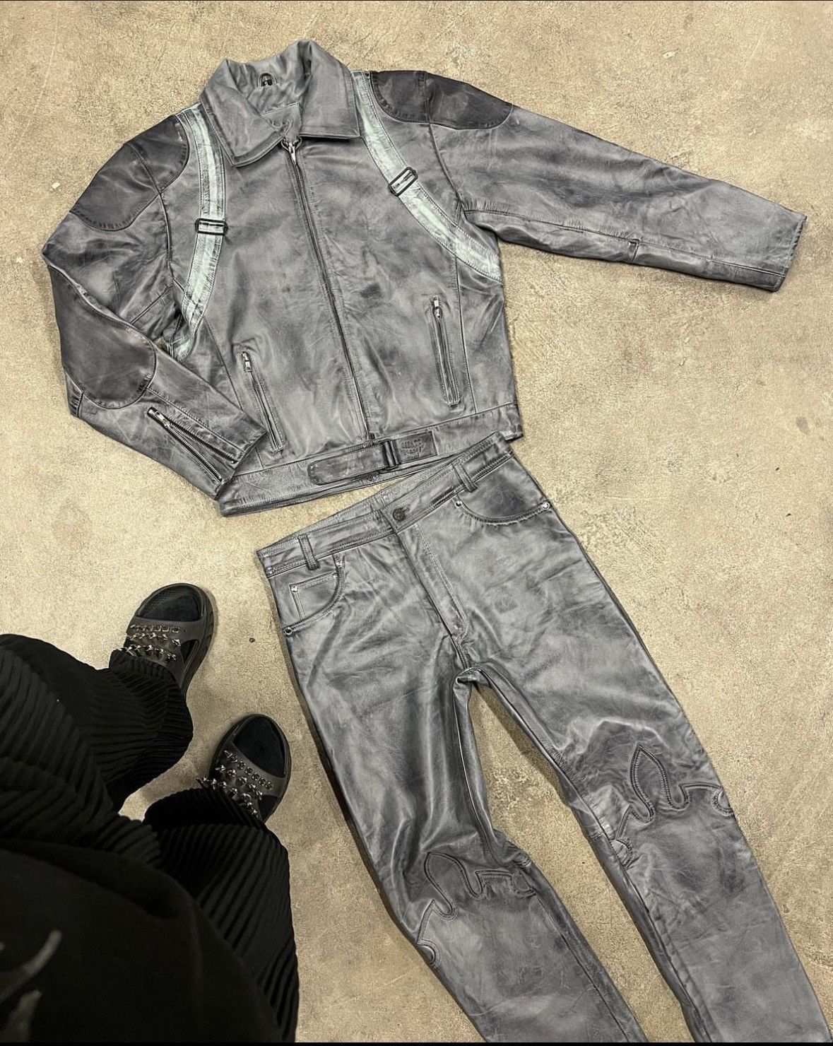 Leather × Osbbat × Other YEARS OF TEARS FLIGHT JACKET | Grailed