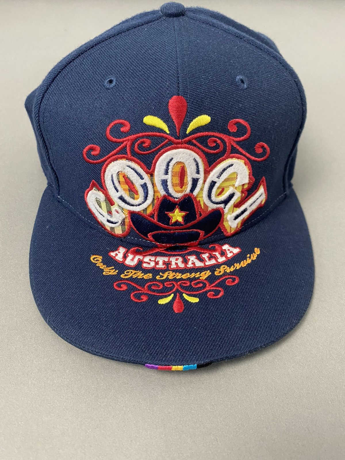 Coogi × Vintage Coogi vintage navy cap snap back big logo trucker hat ...