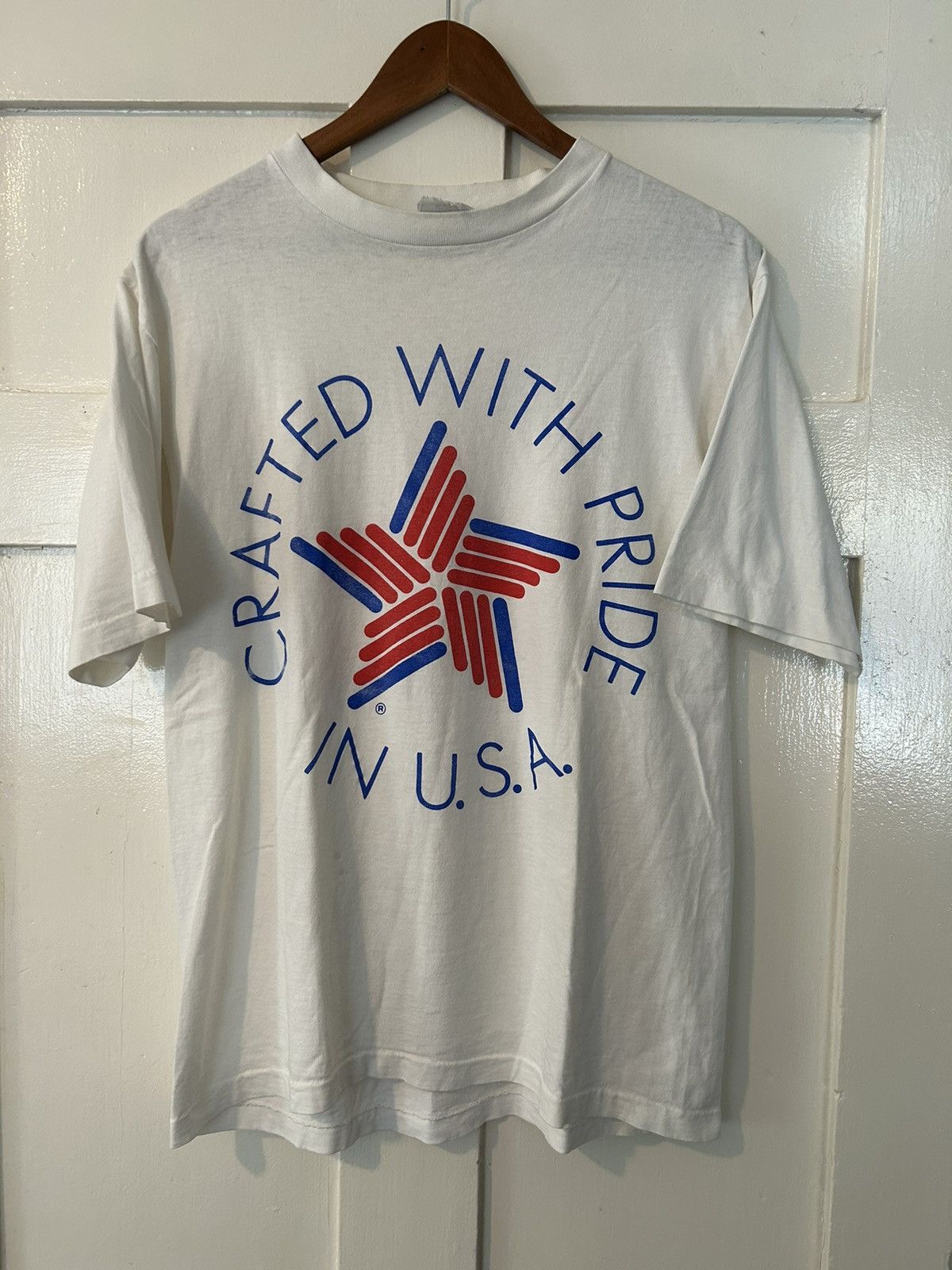 Vintage Essential Vintage Made In Usa Tag T Shirt Rare Unique Crazy Grailed