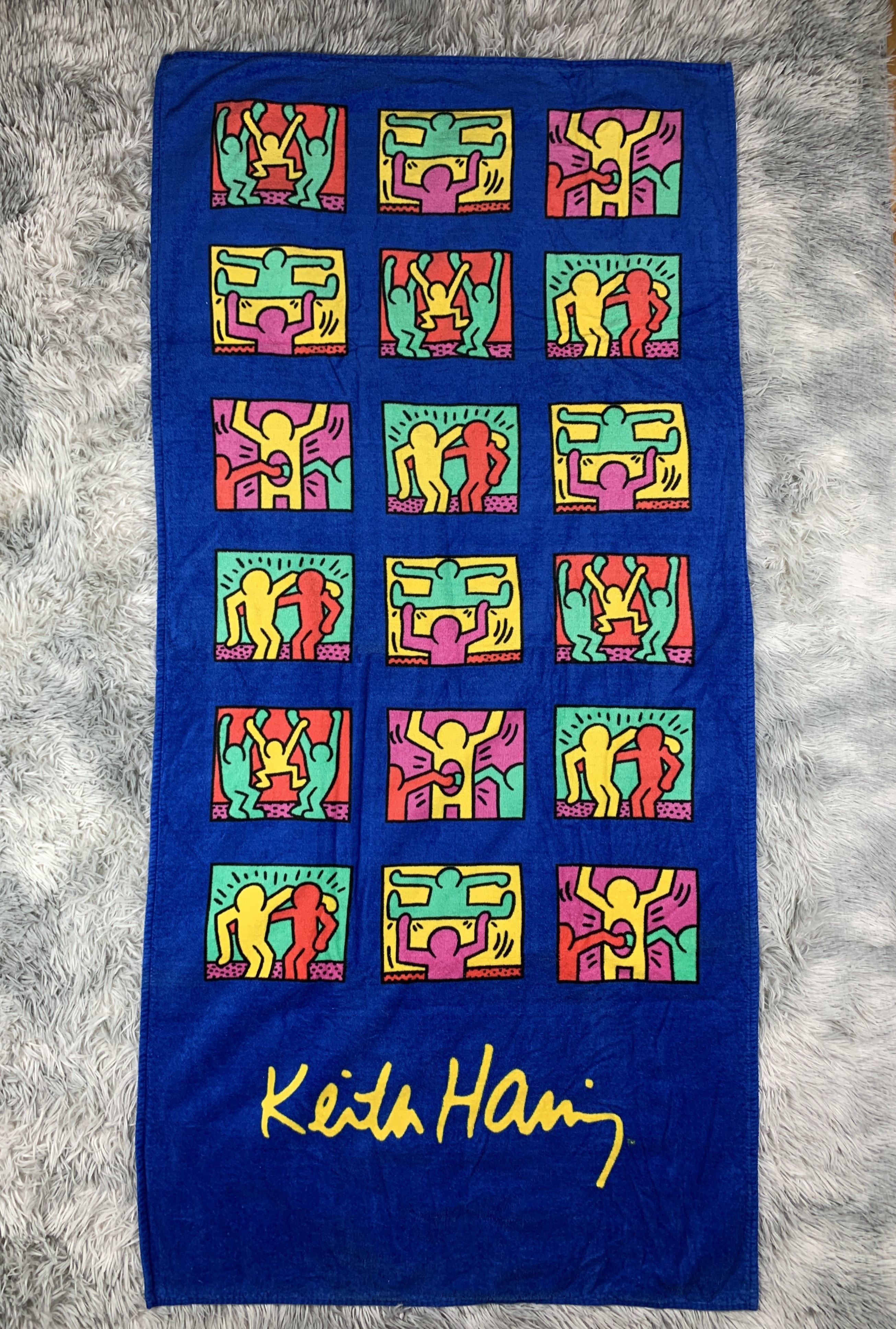 Vintage Keith Haring Beach Towel vintage 90s brand new archive art ...