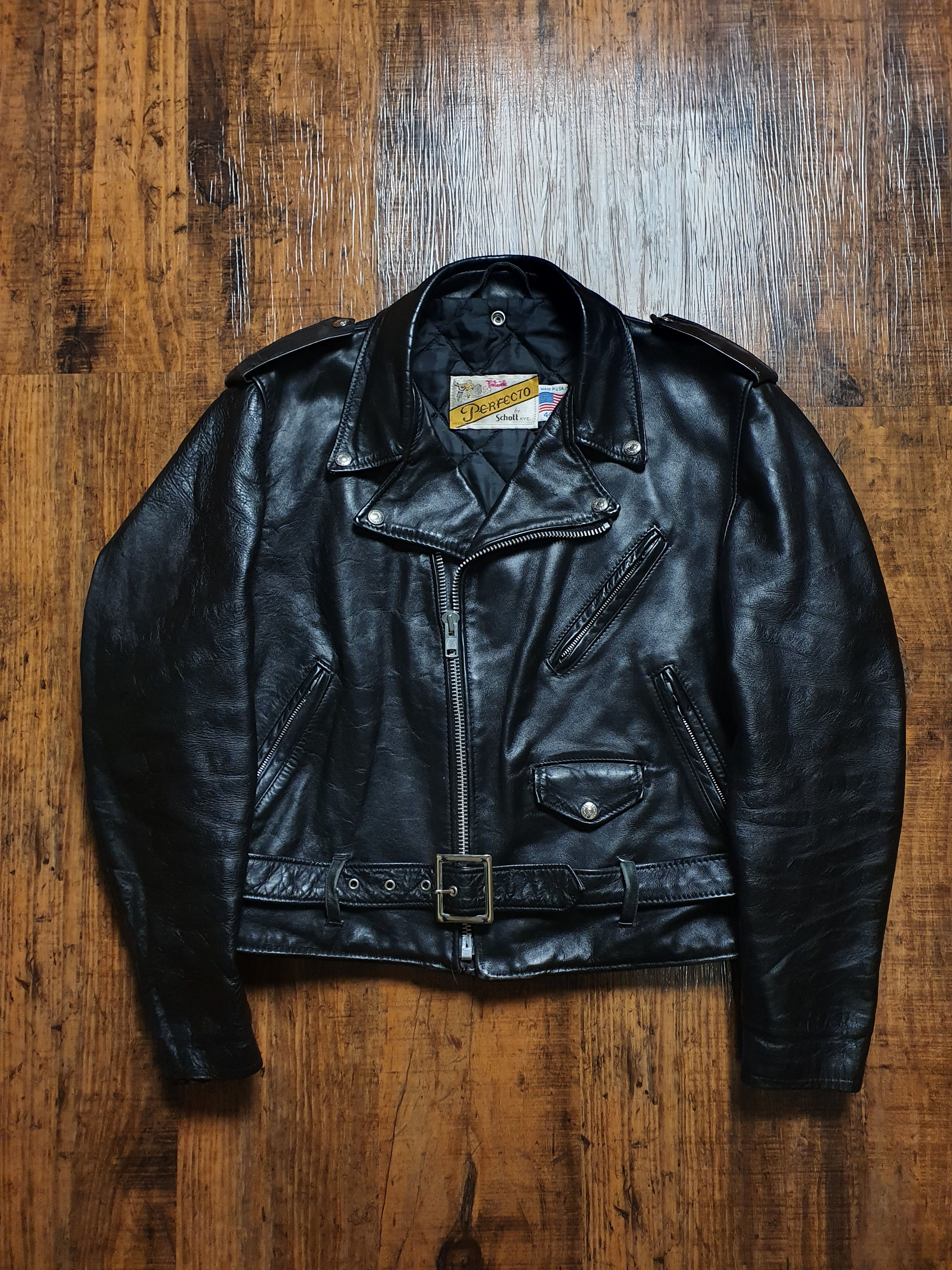 Vintage Vintage Perfecto by Schott Leather Biker Jacket | Grailed