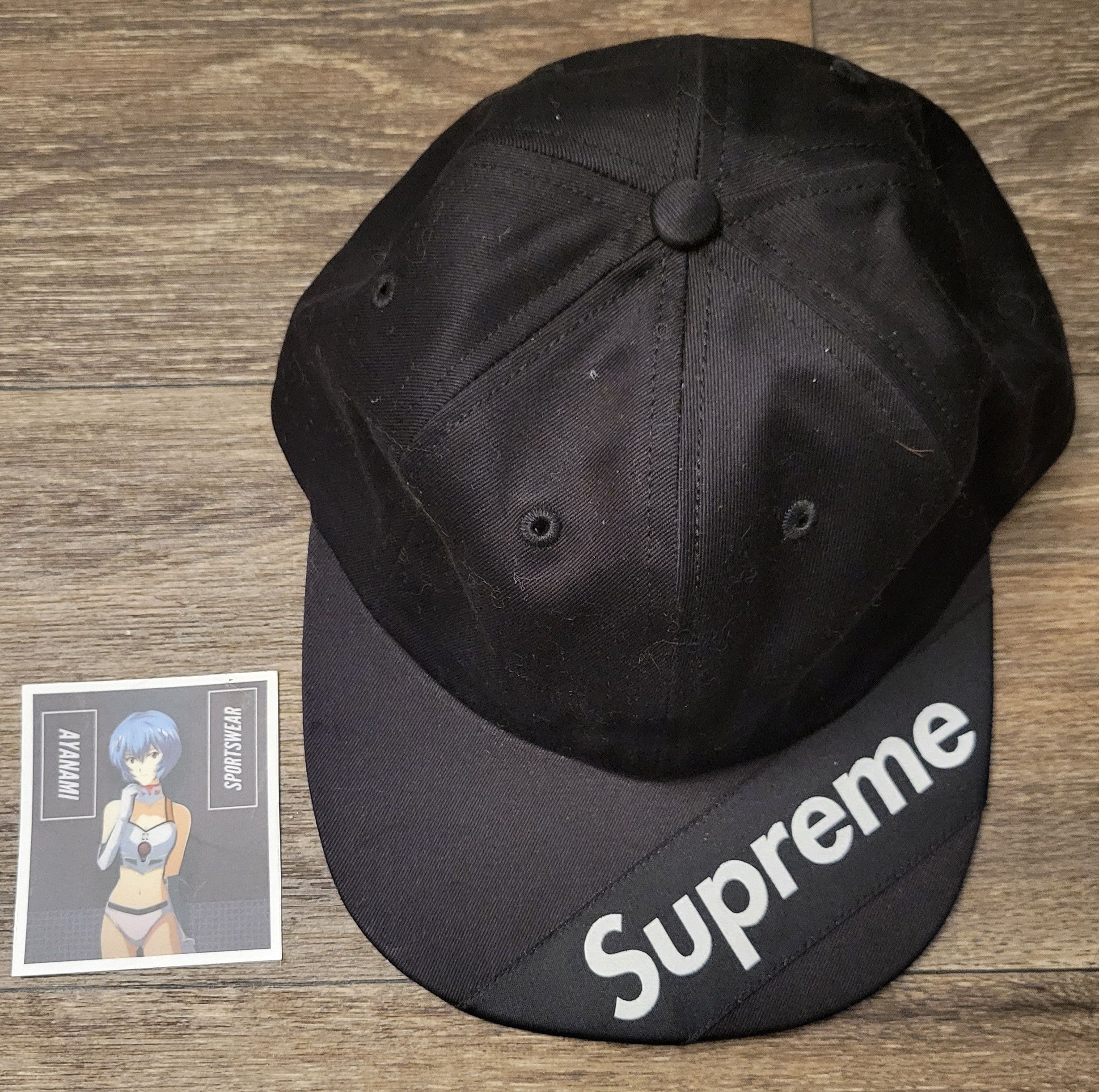 Supreme Visor Label 6 Panel Hat | Grailed
