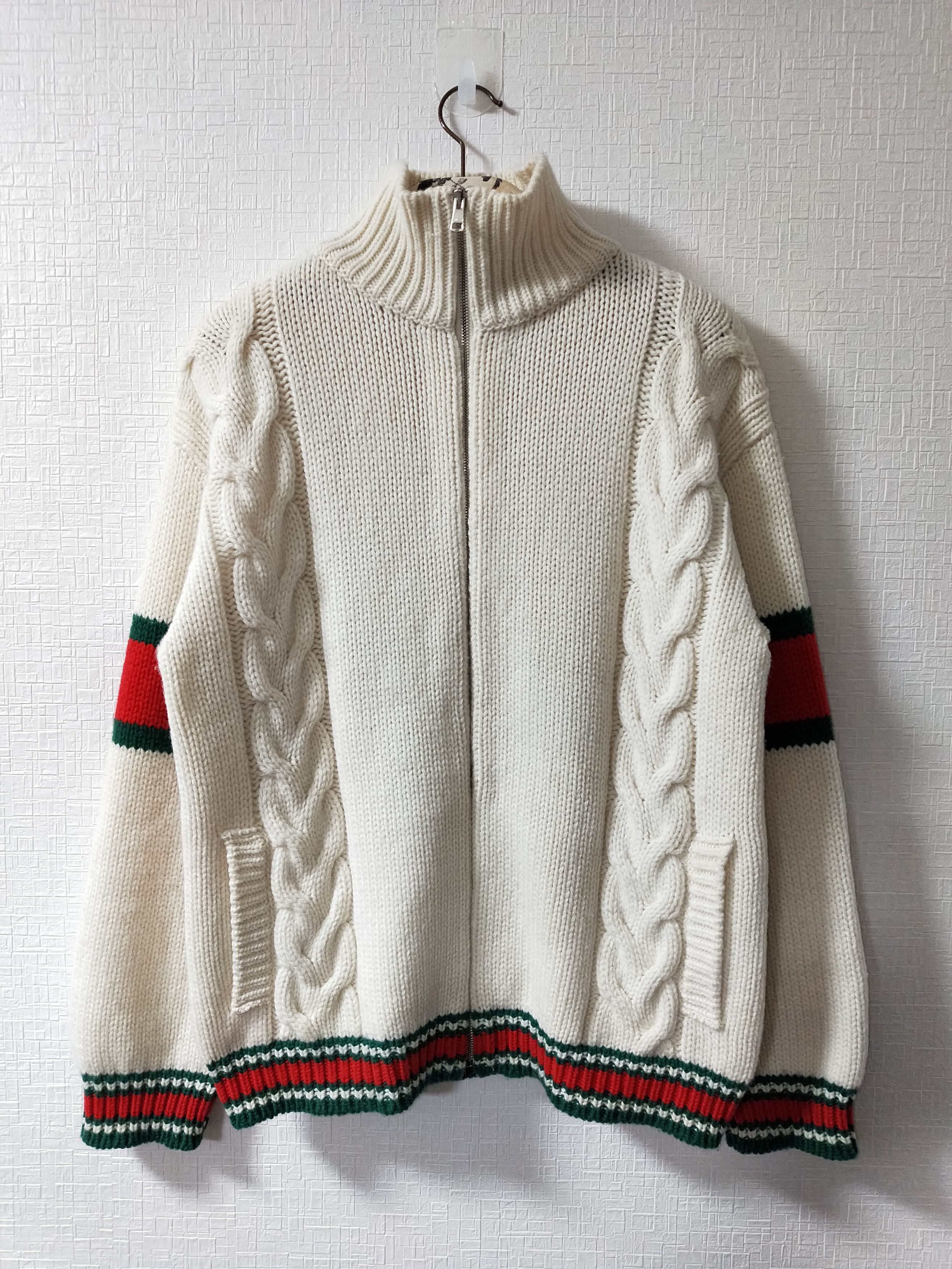 Gucci Cable Knit Zip Sweater | Grailed