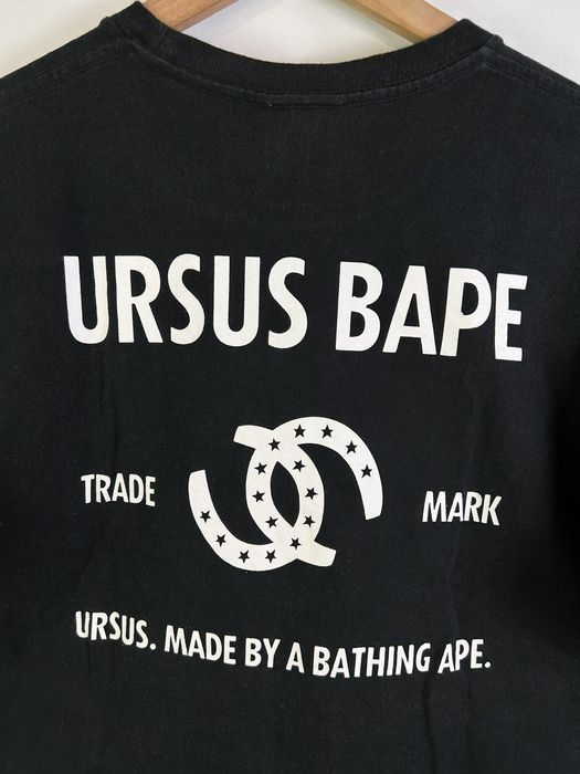 Bape Ursus Bape Back Print Logo T-Shirts | Grailed