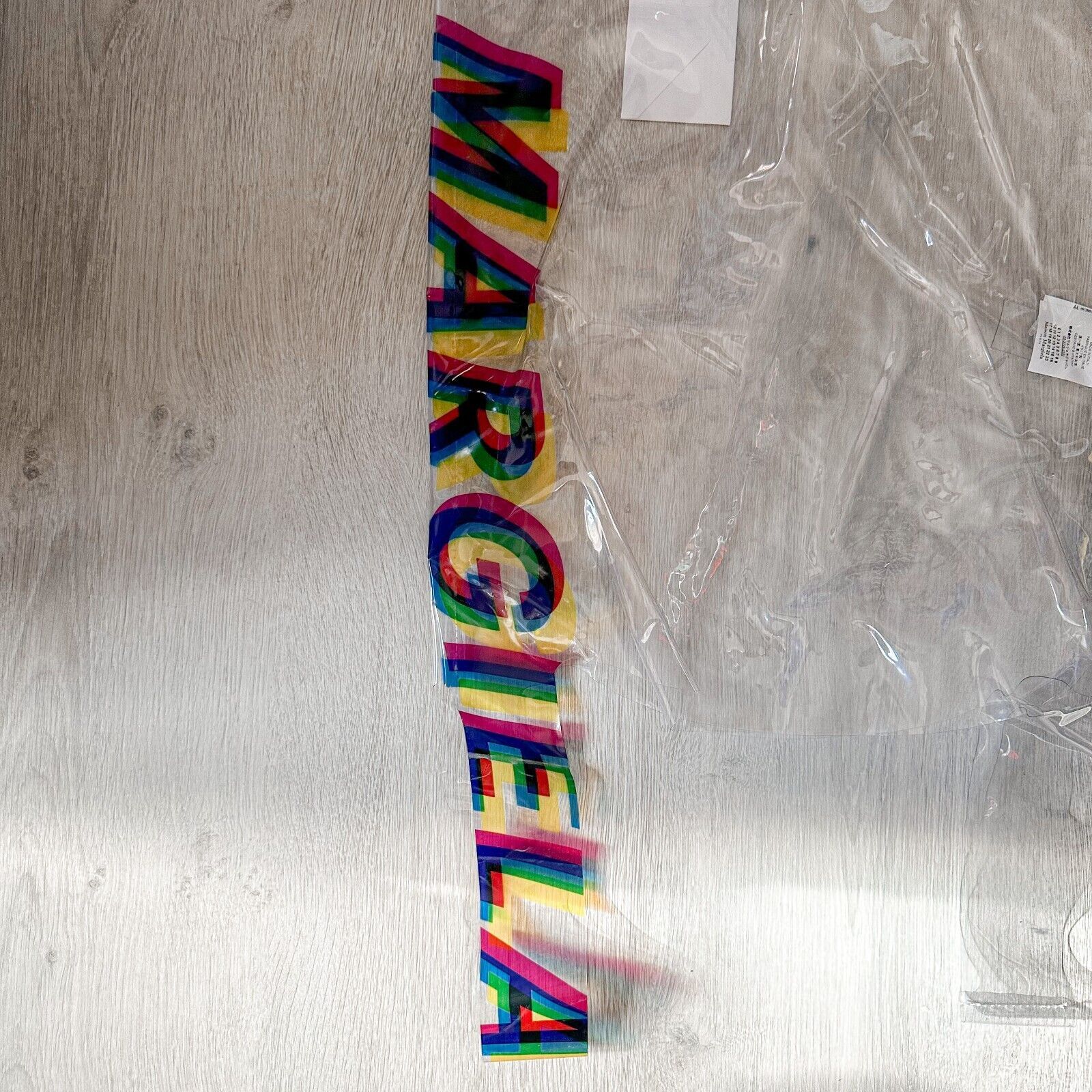 Maison Margiela MAISON MARTIN MARGIELA Logo Print Transparent Clear ...