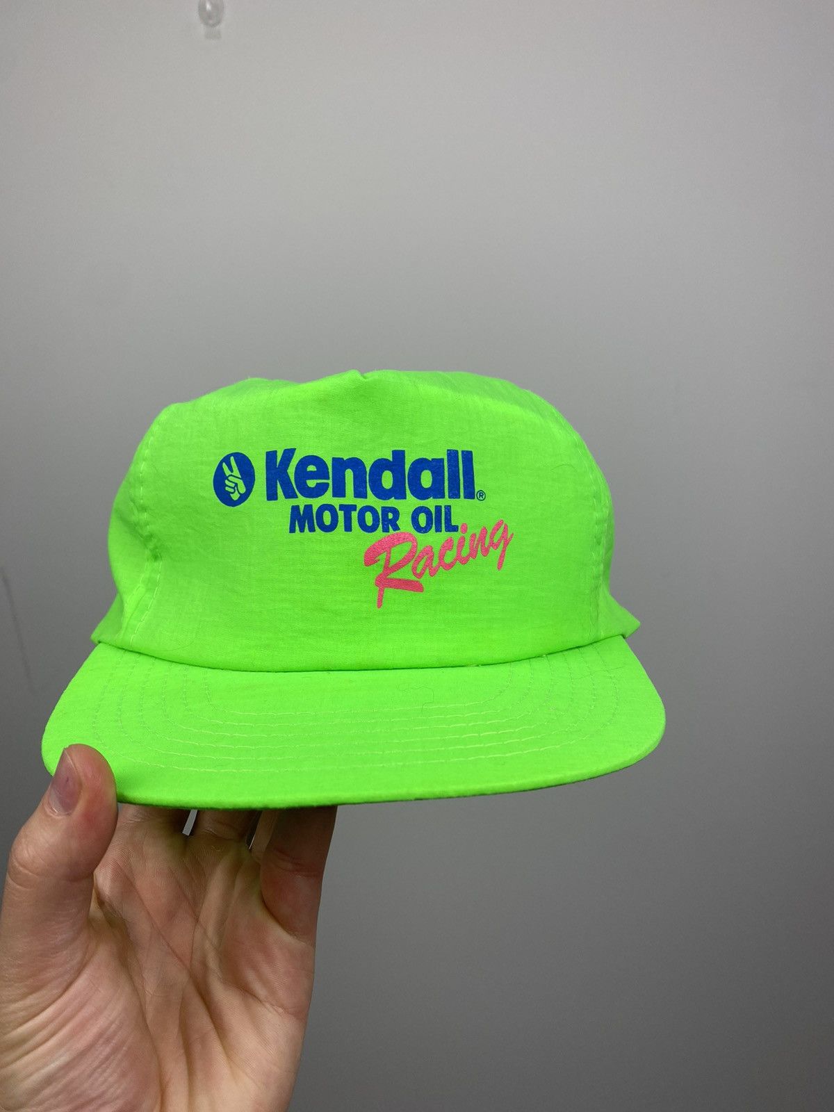 Racing × Streetwear × Vintage Vintage neon green racing hat | Grailed