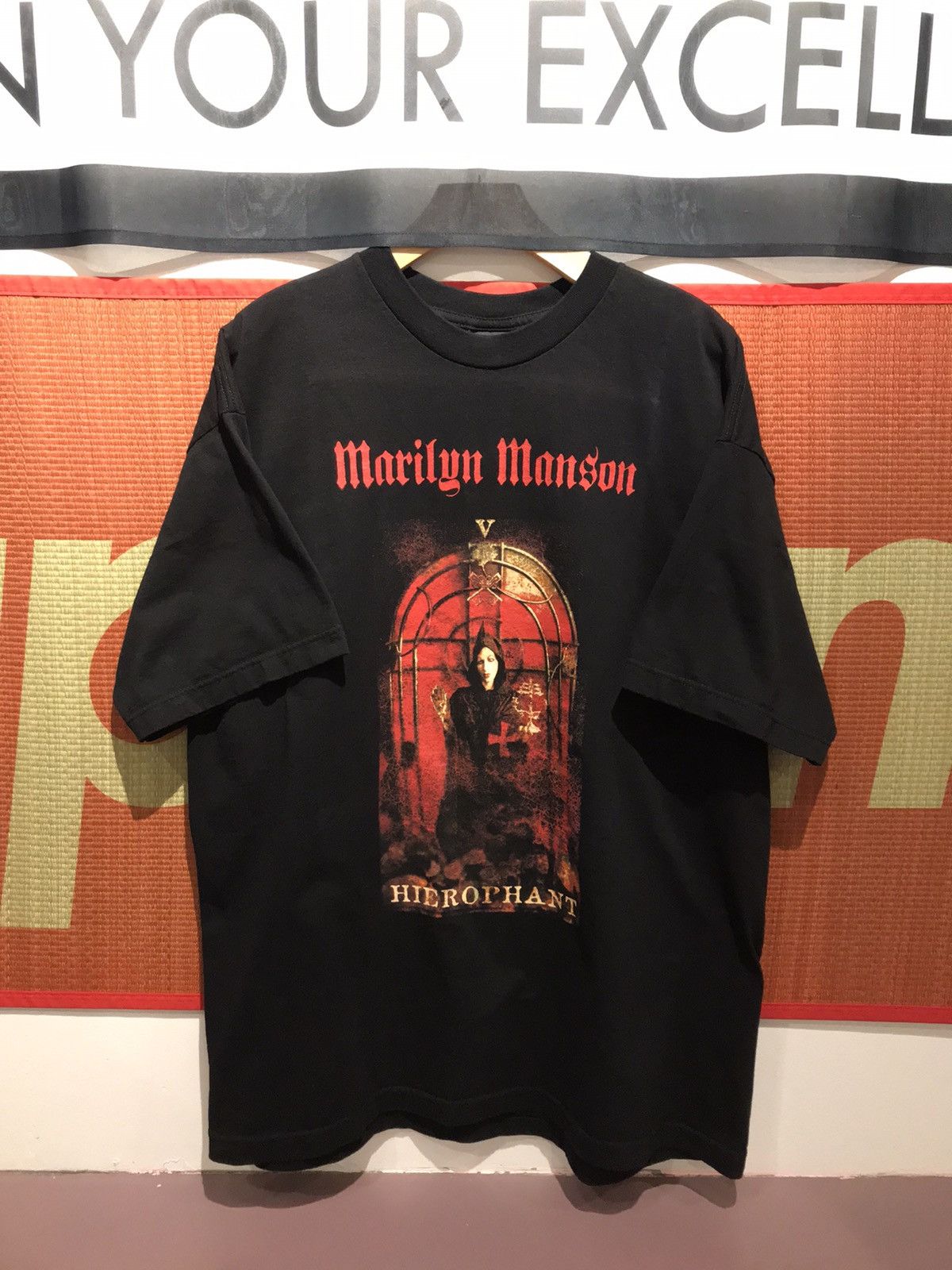 Band Tees × Rock Band × Vintage 2000 vintage Marilyn Manson Hierophant ...