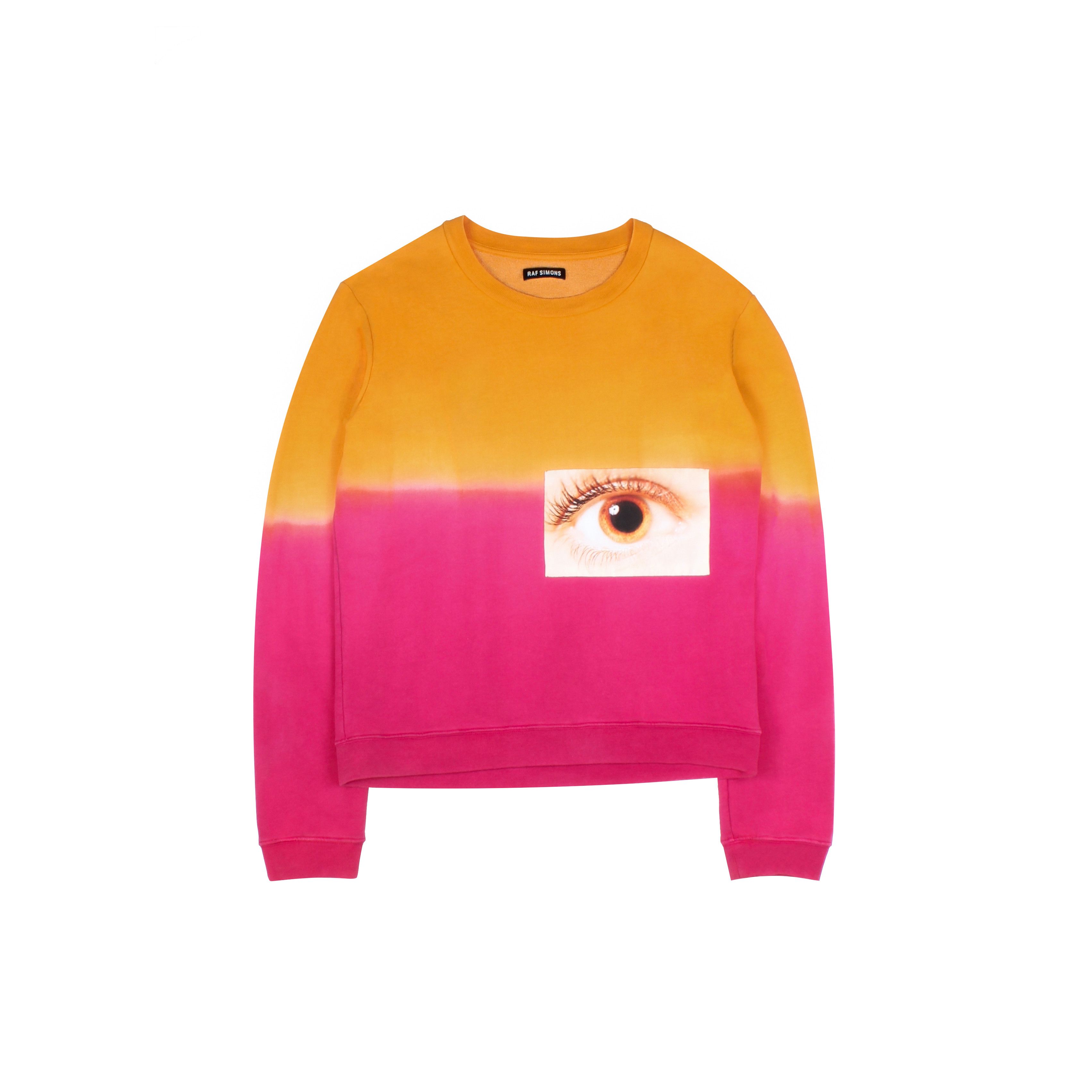 Raf Simons Brian Calvin SS2013 Eye Motif Dip-Dye Sweater | Grailed