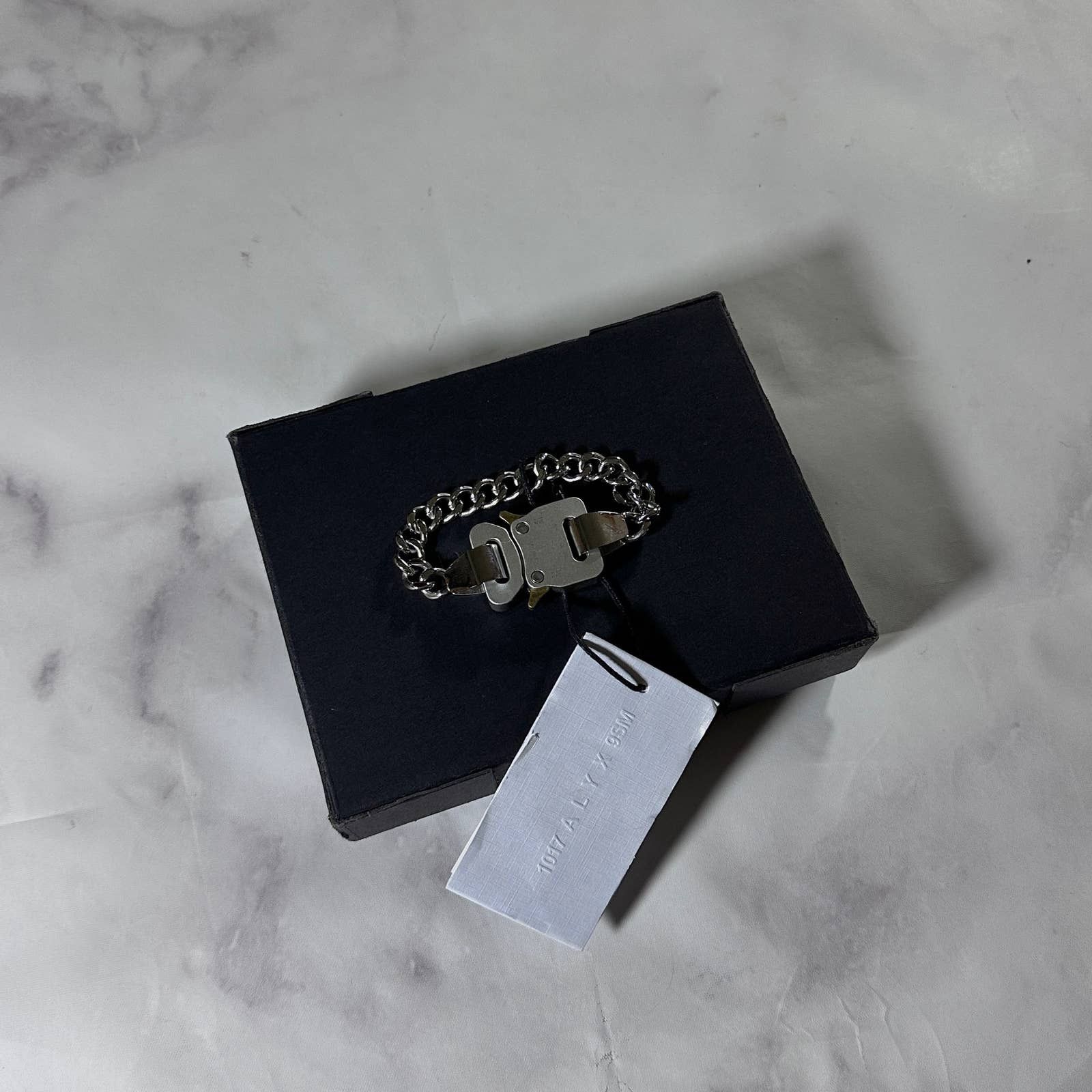 Alyx Silver/Black Rollercoaster Bracelet | Grailed