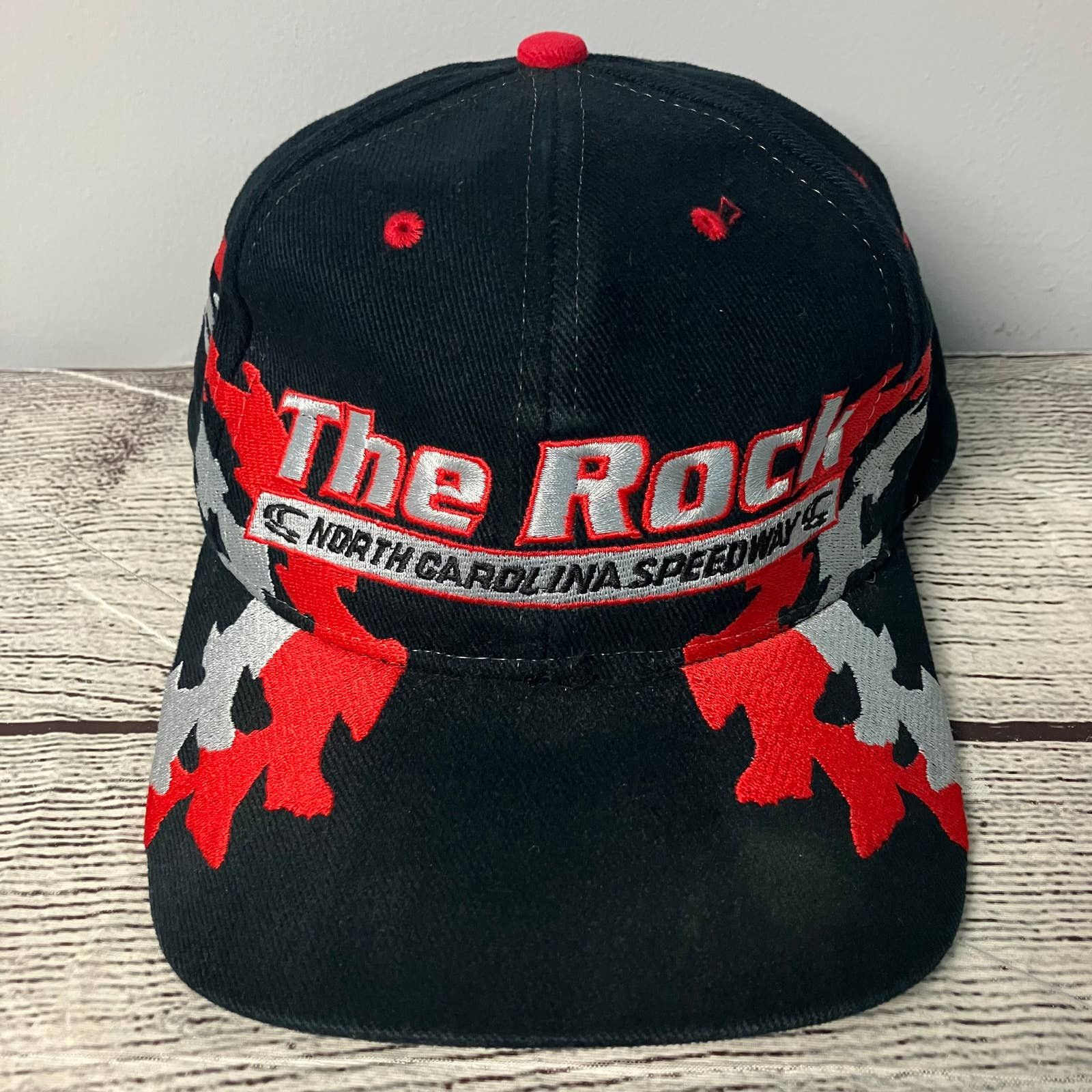 Vintage Vintage The Rock North Carolina Speedway Nascar Racing Hat ...