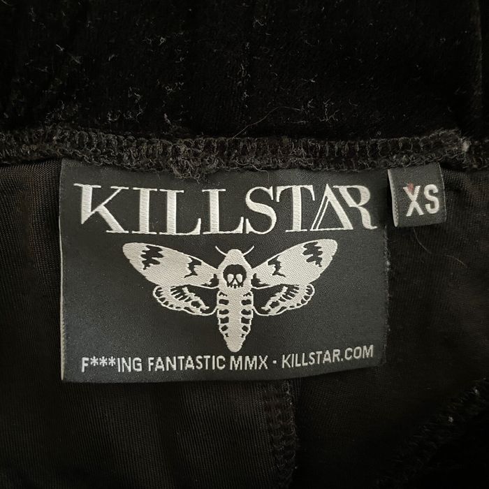 Killstar Black Velvet Mini Skater Skirt | Grailed