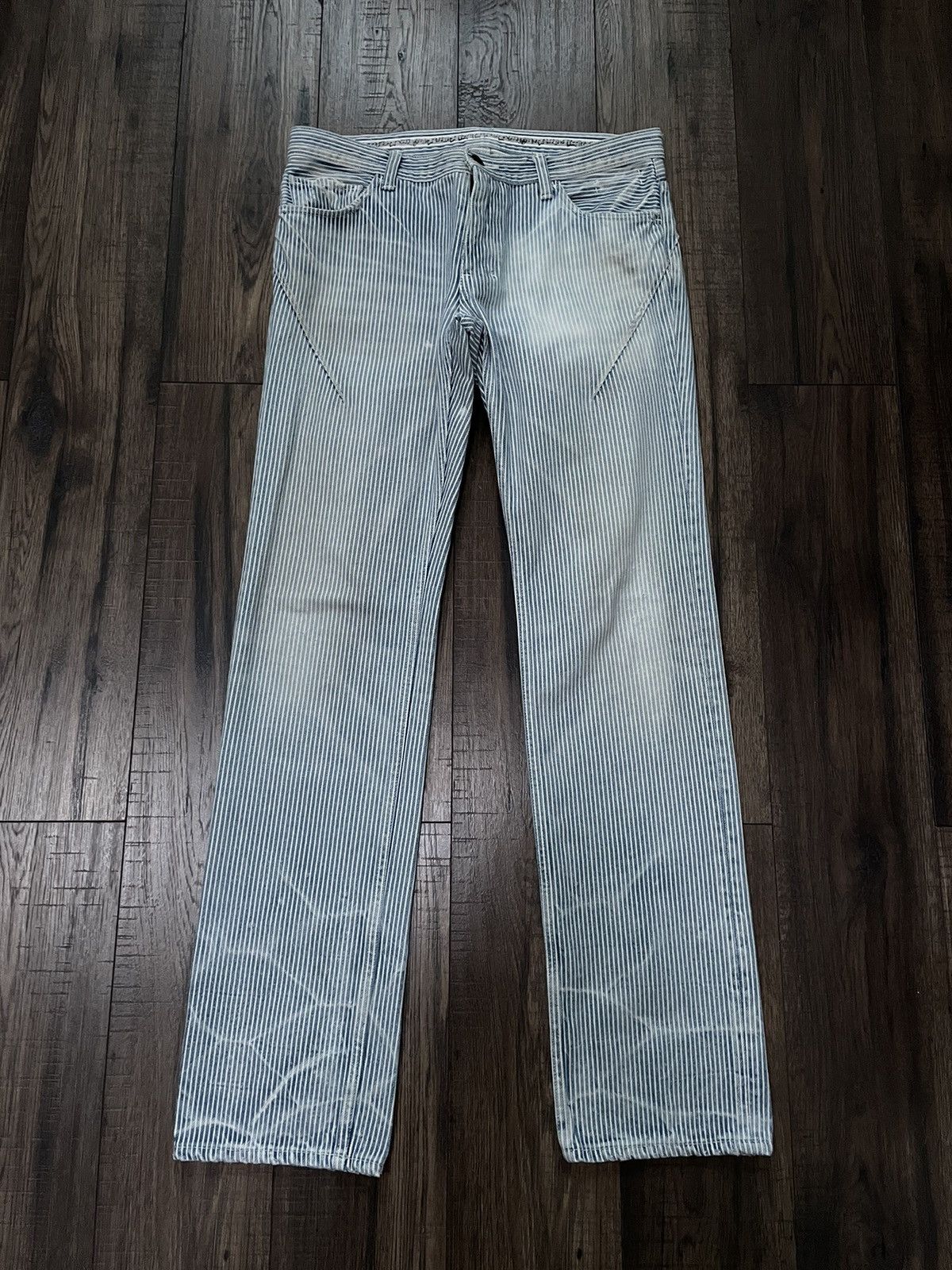 Vintage Number Nine SS08 “Birds” Hickory Pants | Grailed