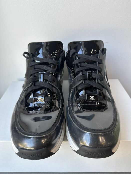 Chanel Chanel CC Triple Black Runner Low Top Sneaker Size 44 | Grailed