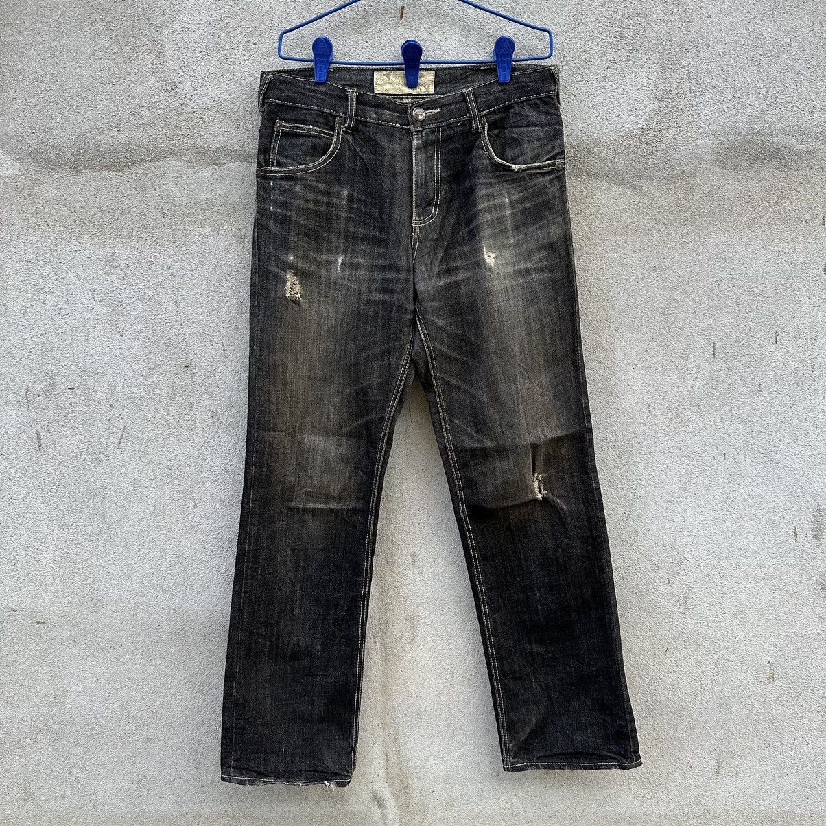 Denime DENIM LAB JEANS RIPPED JAPANESE RARE DENIM VINTAGE PANTS | Grailed